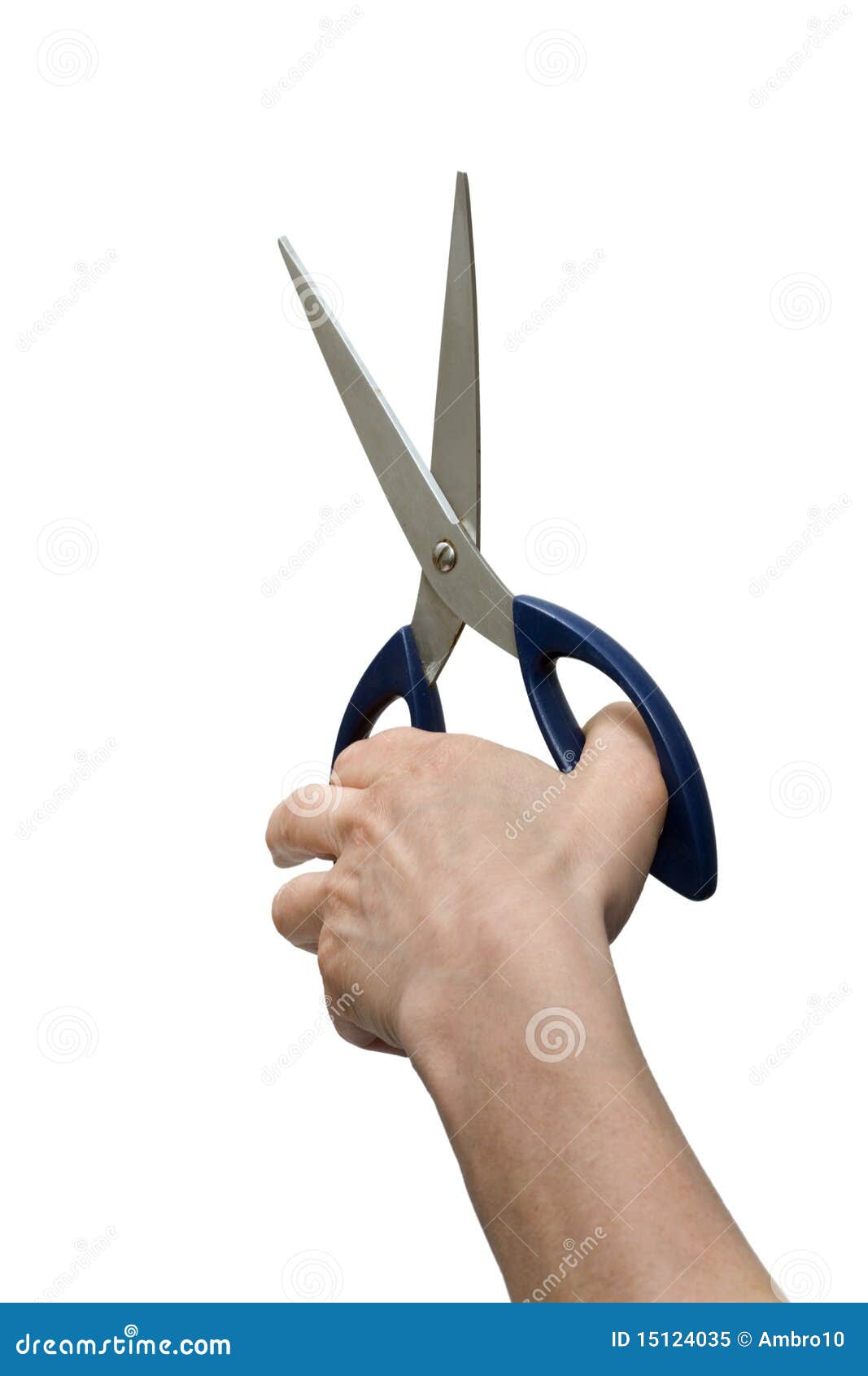 Hand with scissors stock image. Image of cutting, objects - 15124035