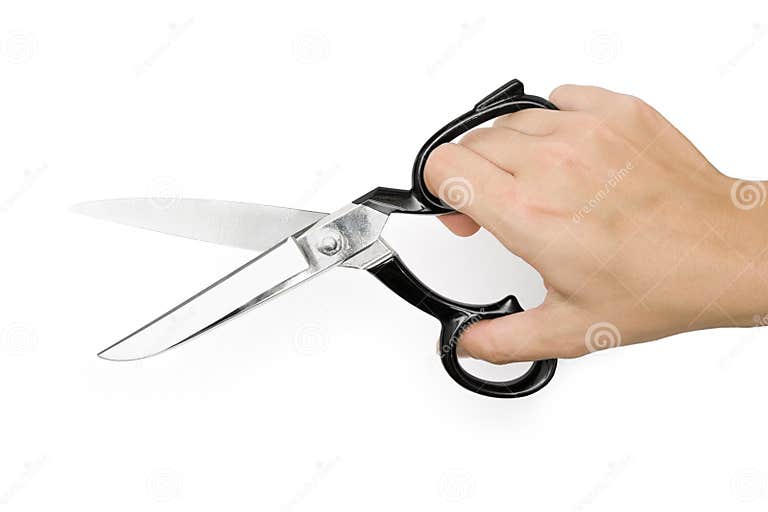 Hand with Scissors stock image. Image of haircutter, haircut - 2321279
