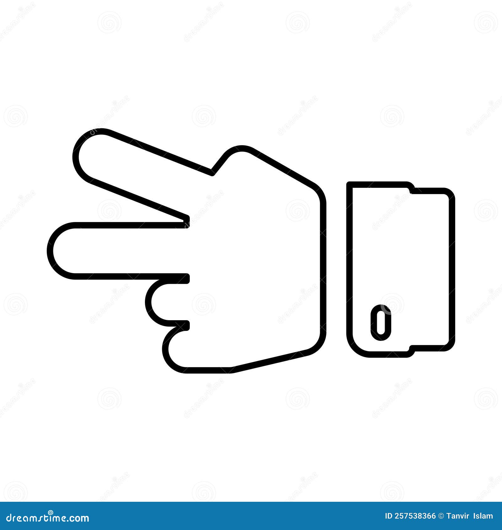 Hand Scissors Icon stock vector. Illustration of meticulously - 257538366