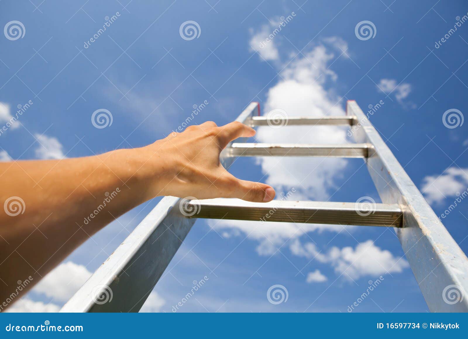 Hand scrambling by stairs stock photo. Image of path - 16597734