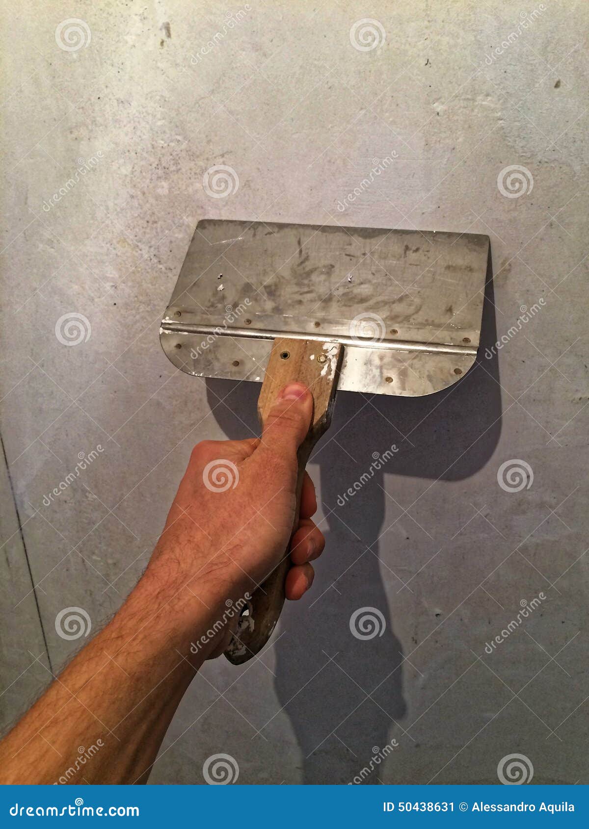 Hand with Scraper 02 stock image. Image of stress, money - 50438631