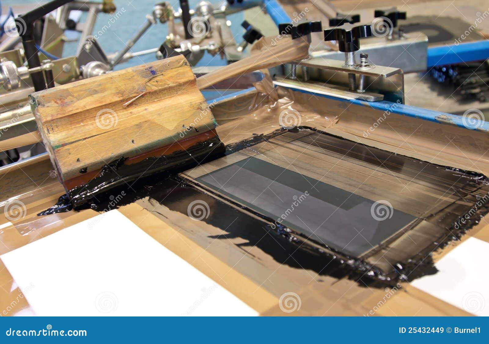 Hand Screen Printing Royalty Free Stock Images - Image: 25432449