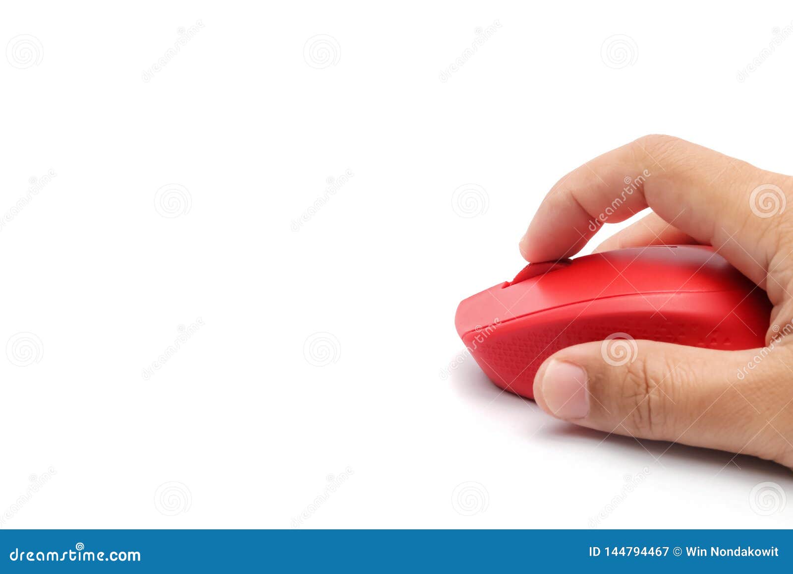 Hand Scrolling Wireless Mouse Stock Image - Image of wireless, business ...