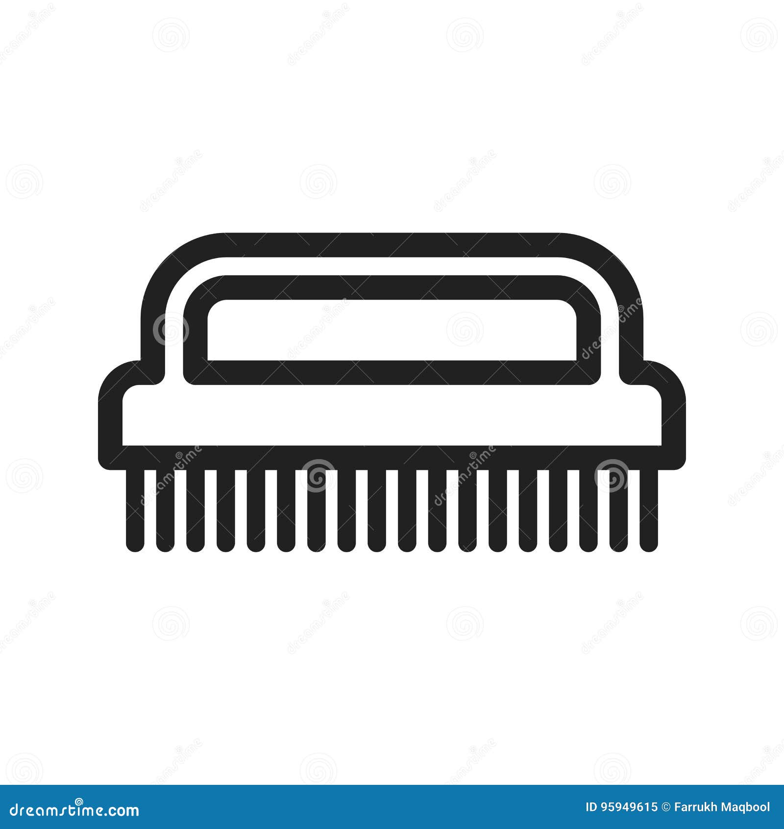 Hand Scrubber stock vector. Illustration of clean, wash - 95949615