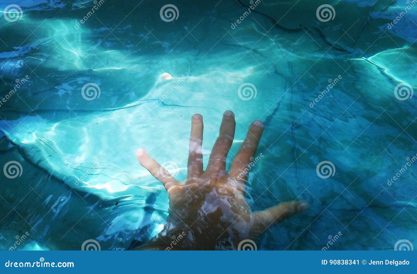 Hand & Sea stock image. Image of hand, mano, agua - 90838341