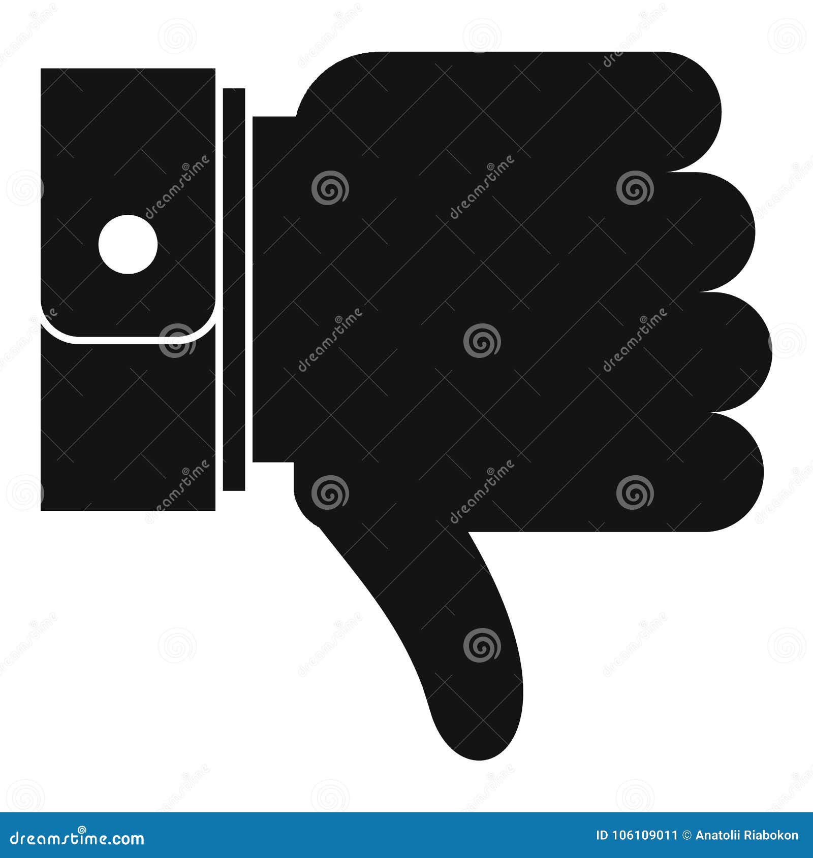Hand Sediment Icon, Simple Black Style Stock Vector - Illustration of ...
