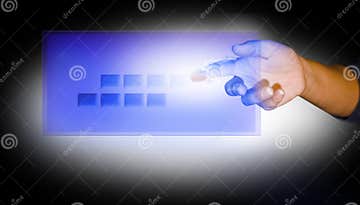 Hand selecting stock photo. Image of choose, hand, buttons - 10638556