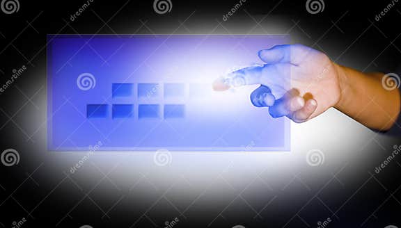 Hand selecting stock photo. Image of choose, hand, buttons - 10638556