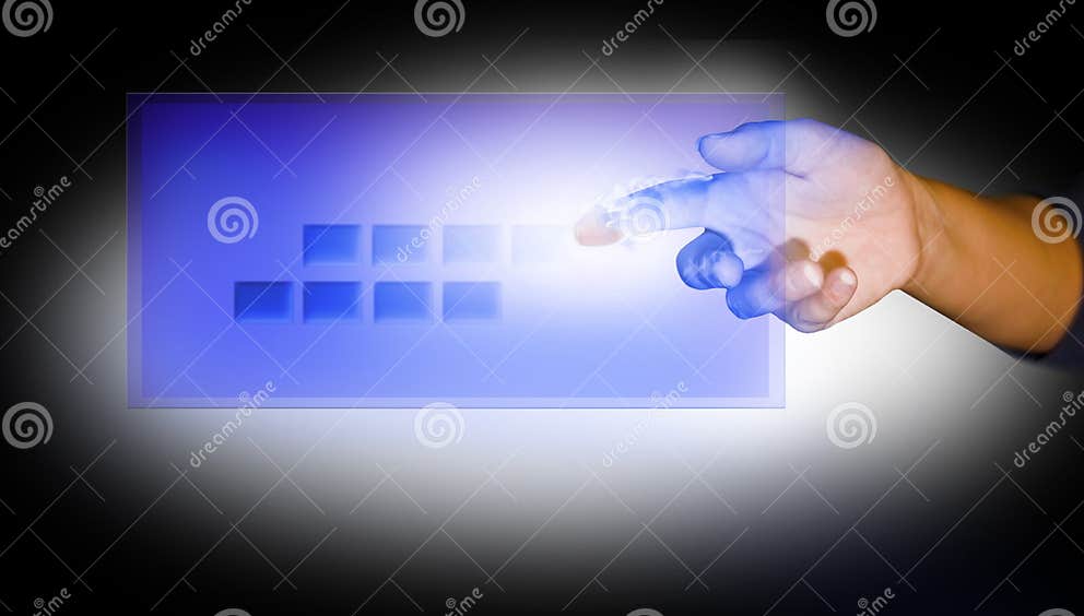 Hand selecting stock photo. Image of choose, hand, buttons - 10638556