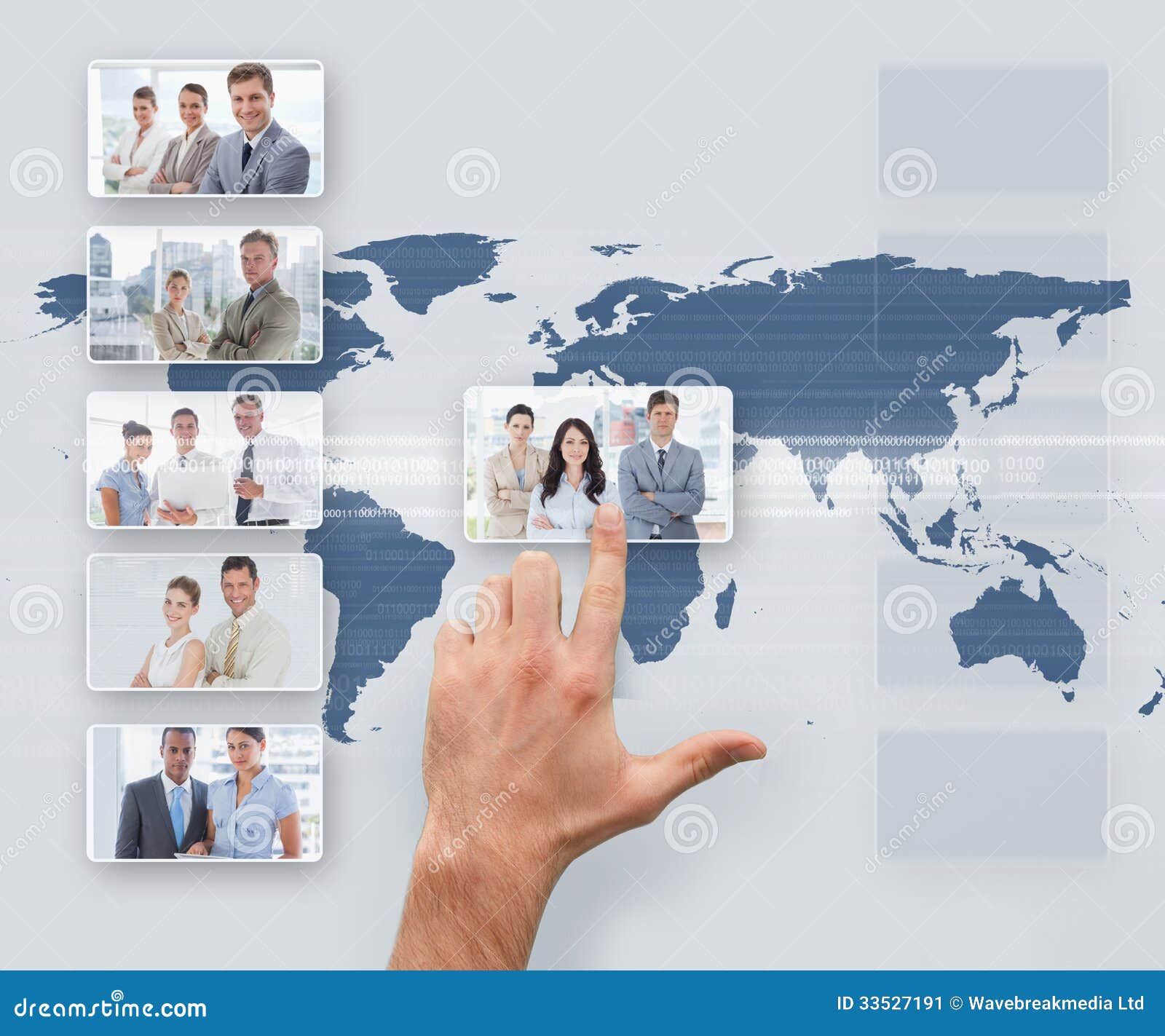 Hand Selecting Digital Interface Stock Image - Image of screen ...