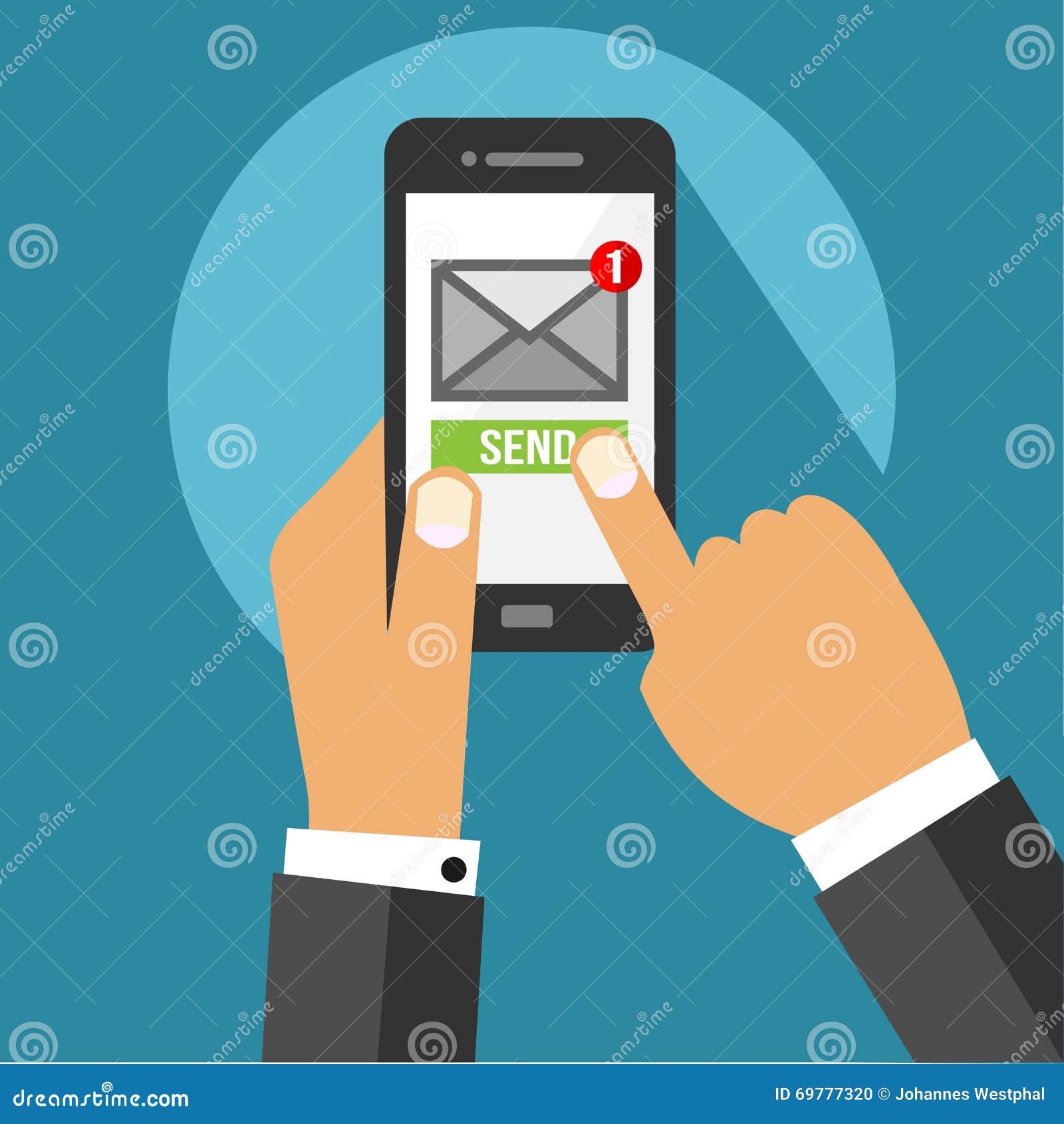 Hand Sending Message from Smartphone - Mobile Device Flat Web Icon ... Hand Sending Message from Smartphone - Mobile Device Flat Web Icon ...