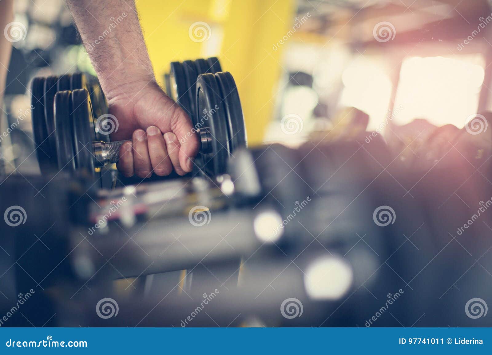 Hand of Senior Man. Holding Weight Stock Image - Image of clothing ...