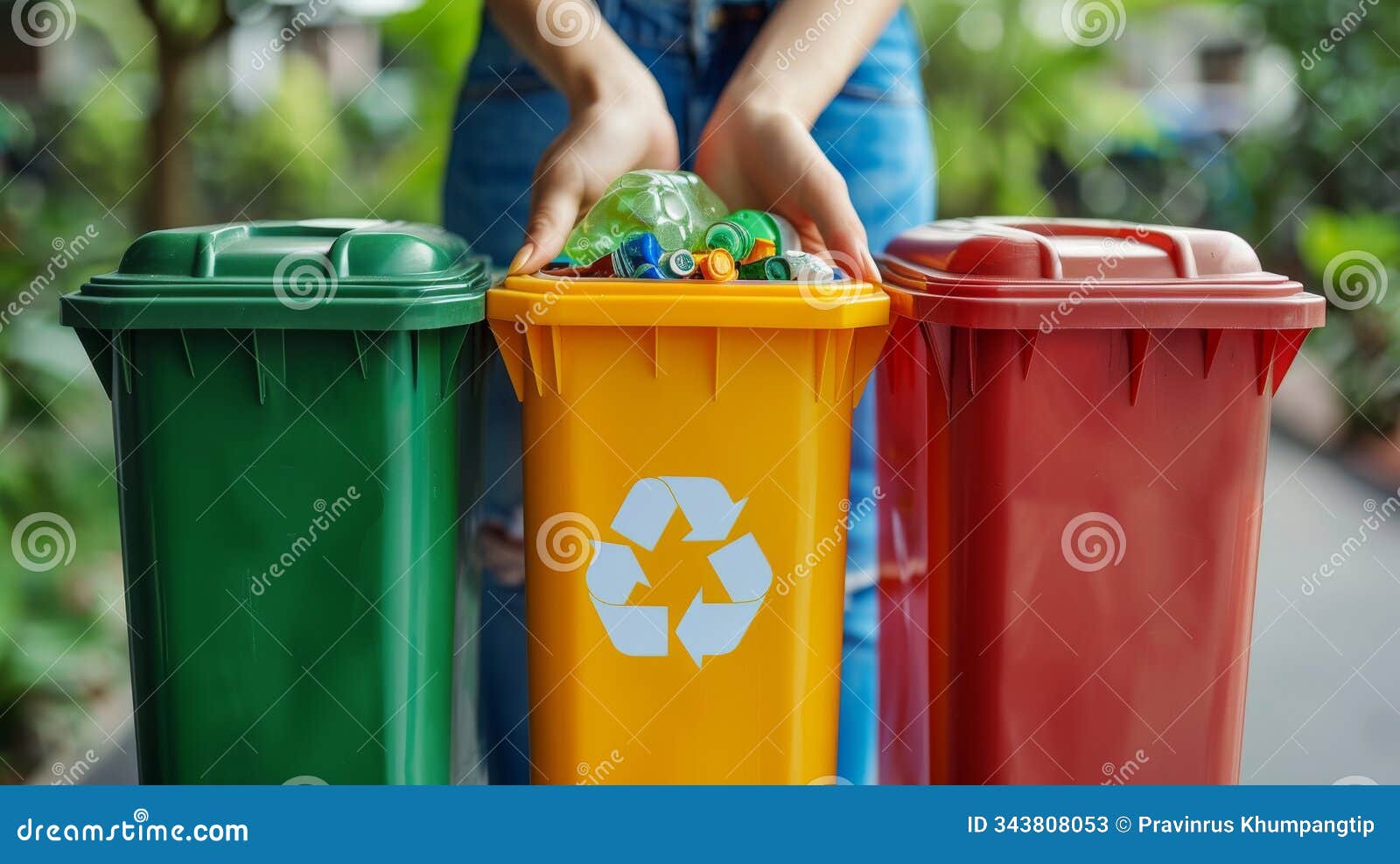 Hand Separate Garbage Reuse Recycle Concept Stock Image - Image of ...