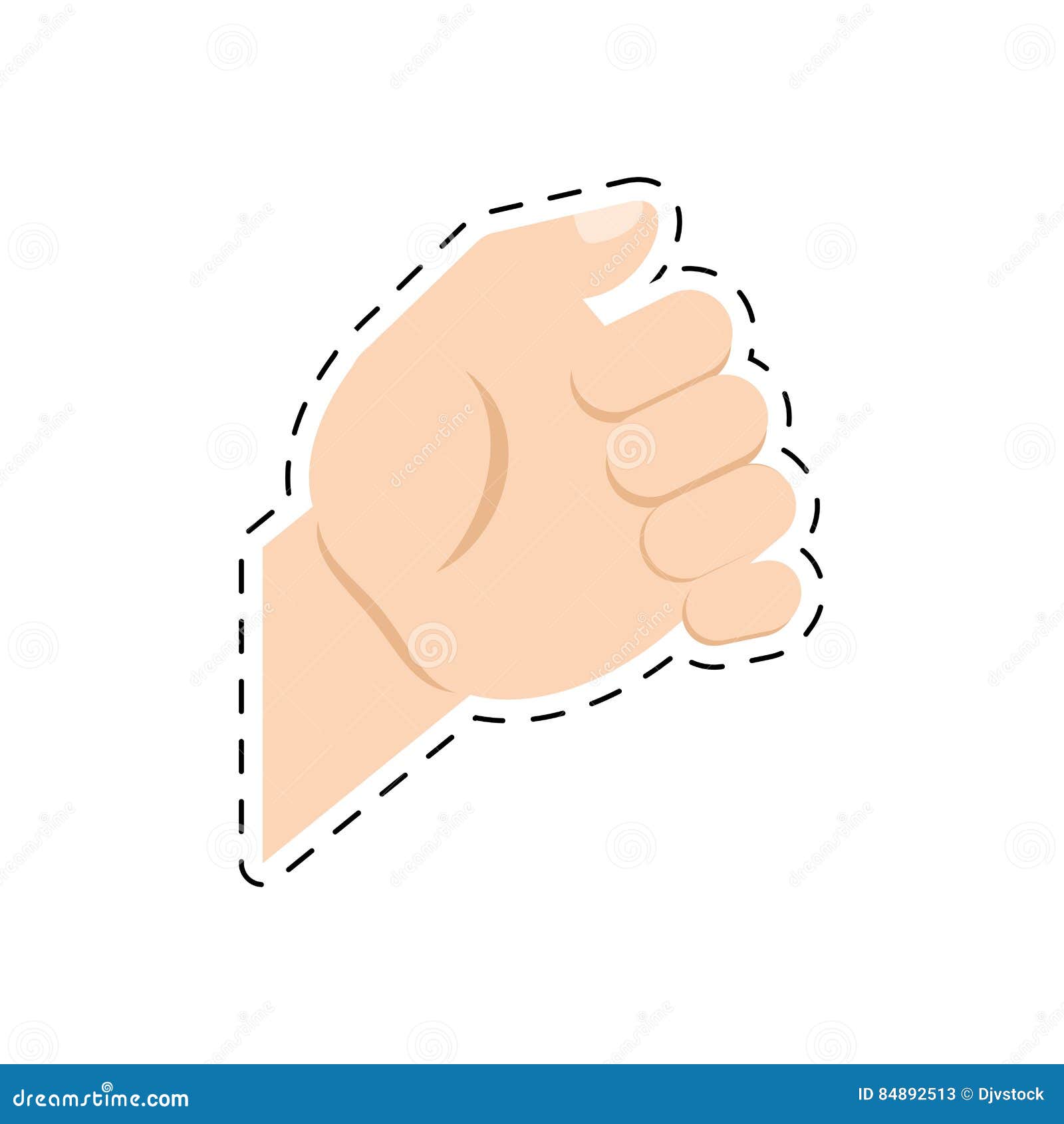 Hand Service Tray Symbol Cut Line Stock Illustration - Illustration of ...