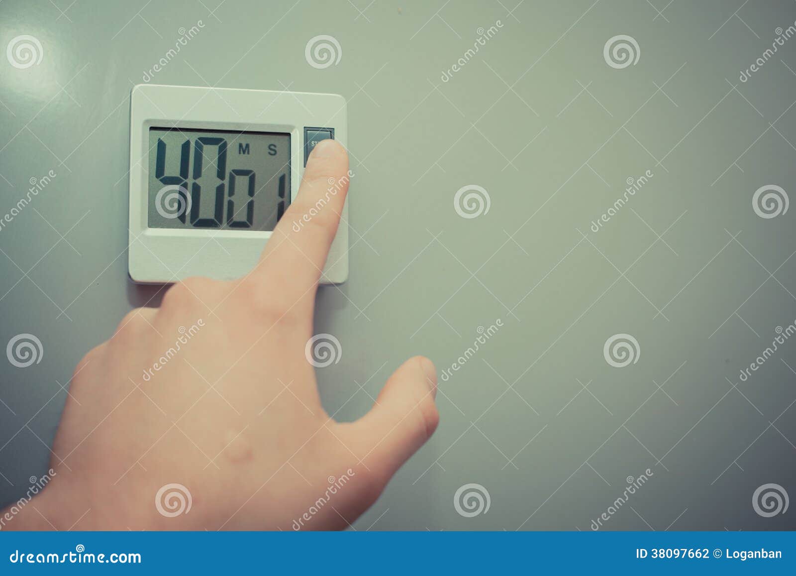 Hand setting timer stock photo. Image of stop, pressing - 38097662