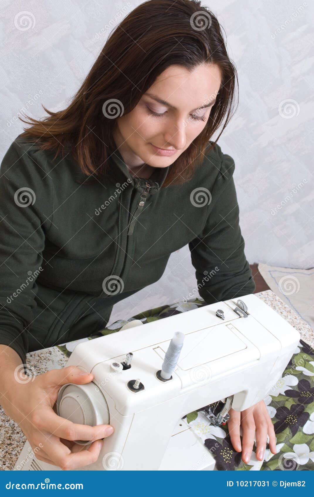 Hand sewing stock image. Image of fabric, arms, dress - 10217031