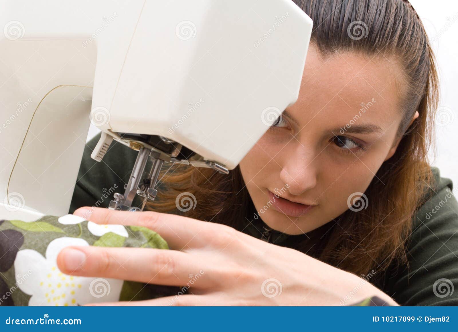 Hand sewing stock image. Image of costuming, fabric, embroidery - 10217099