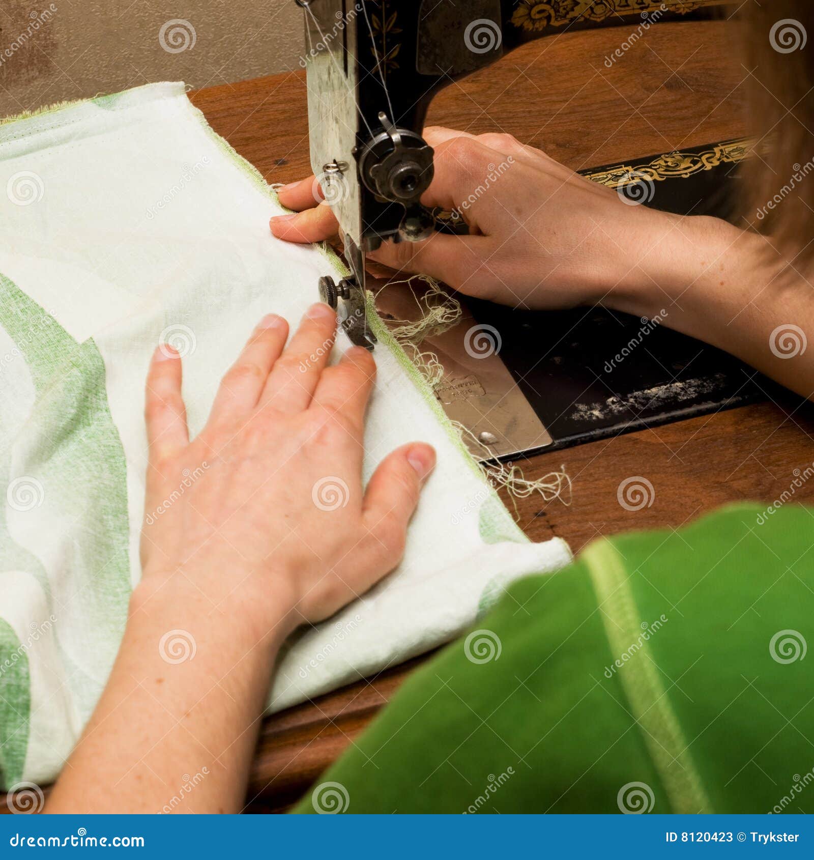 Hand sewing stock image. Image of artisan, making, needle - 8120423