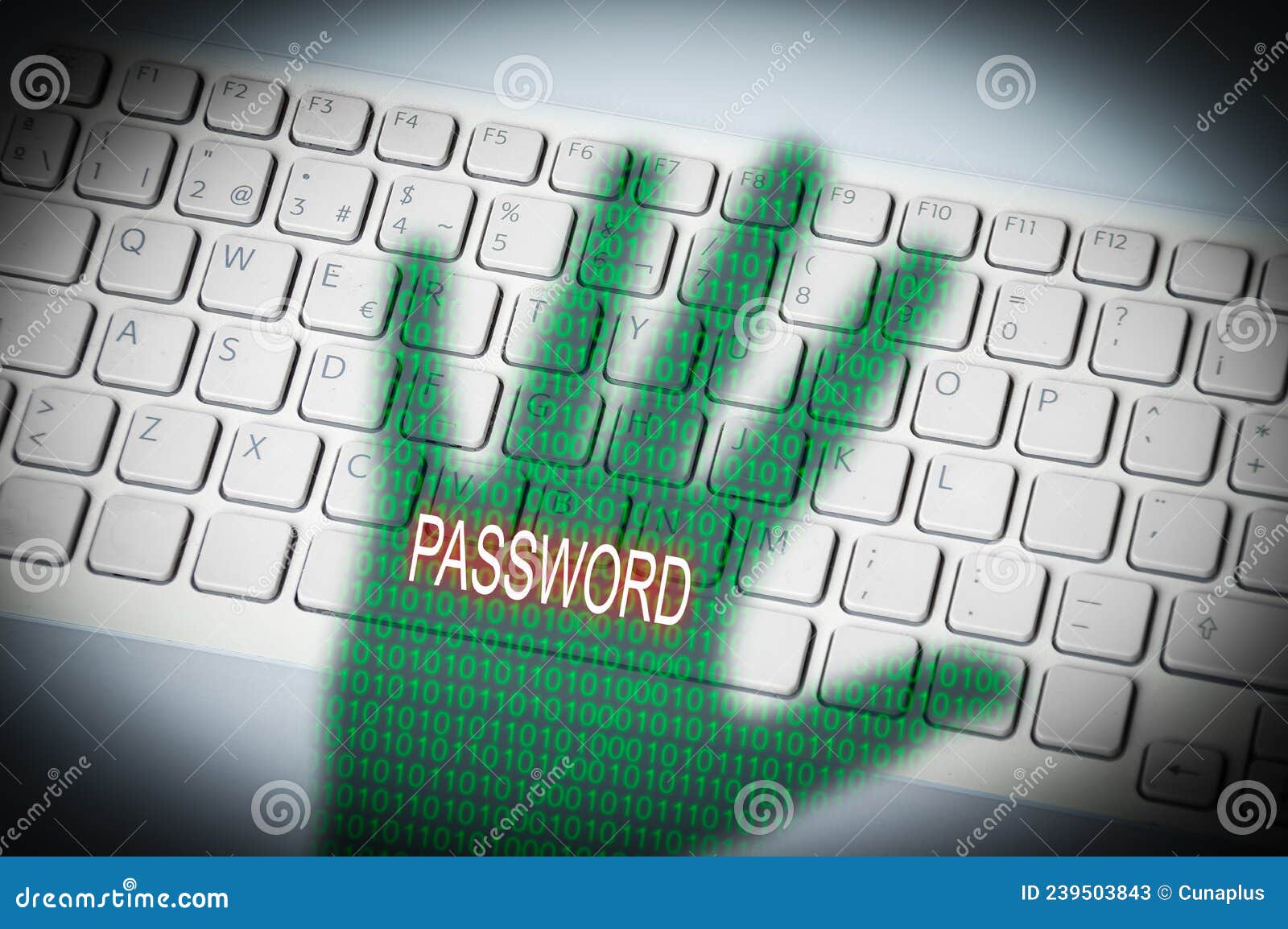 Hand shadow with password stock image. Image of coding - 239503843