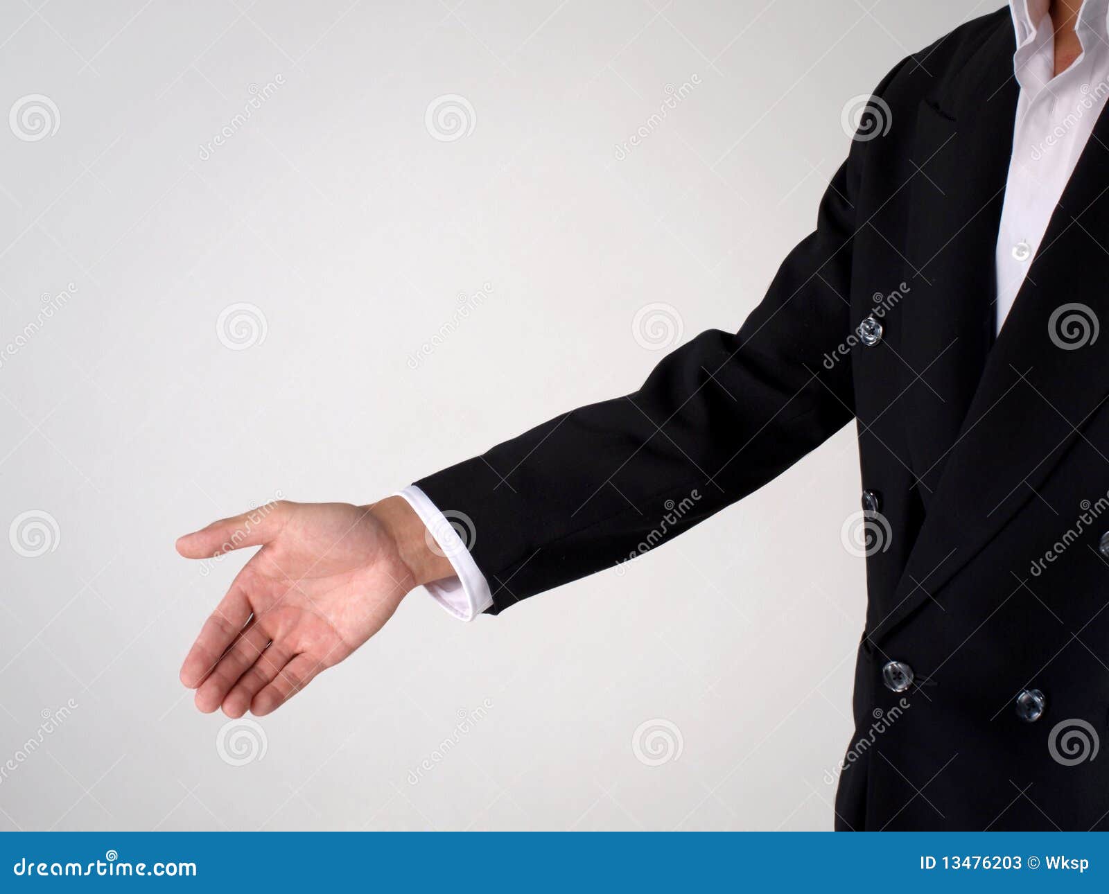 Hand shake stock image. Image of buttons, white, suit - 13476203