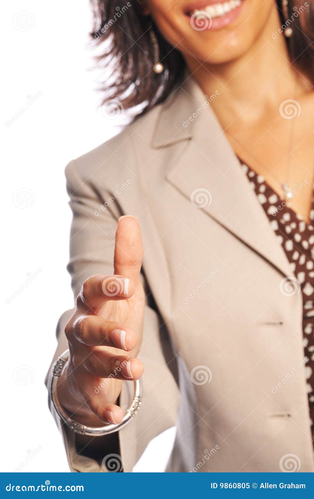 Hand shake stock image. Image of female, portrait, accessories - 9860805