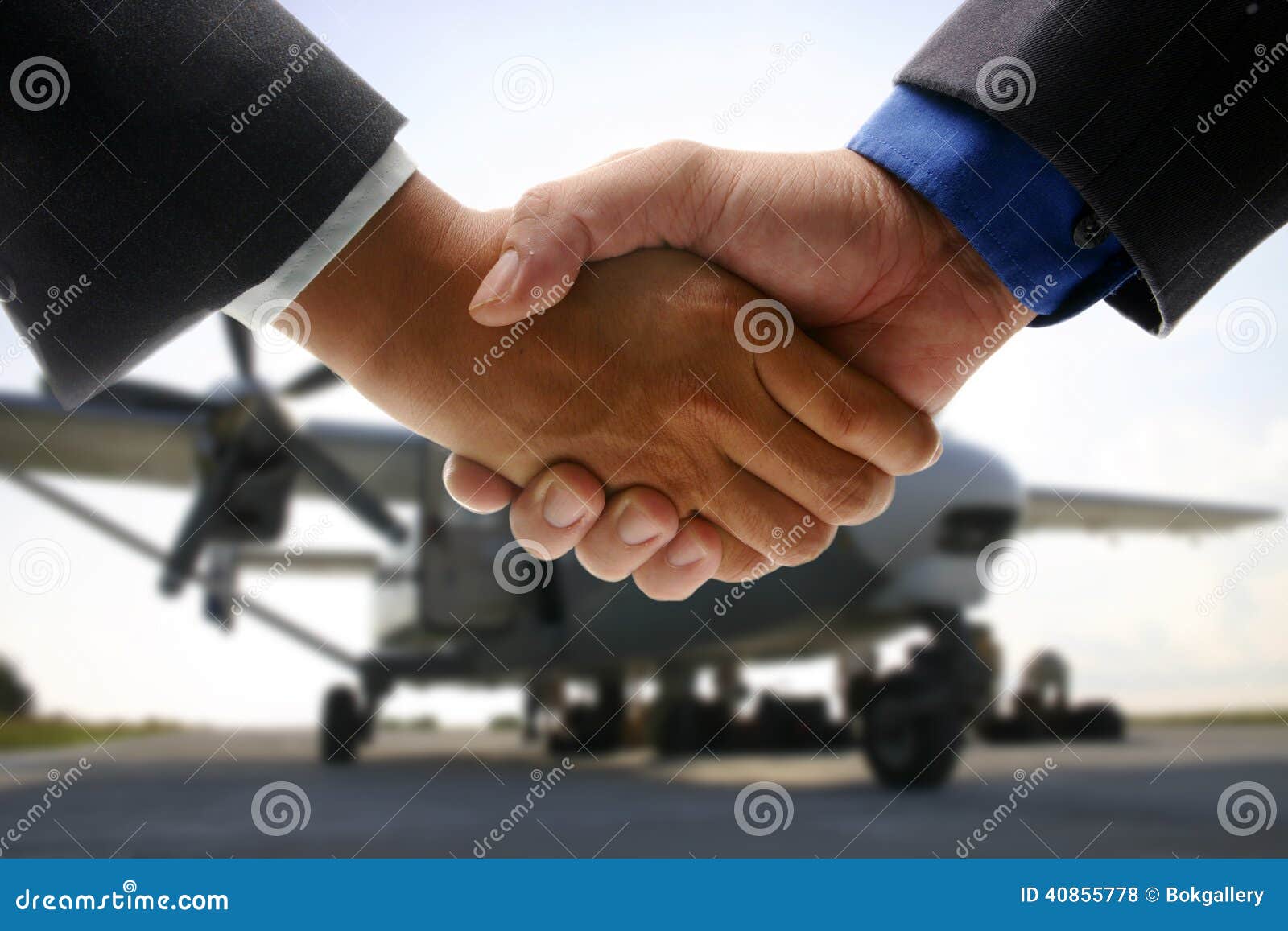 Hand Shake Background Airport Stock Photo - Image of transportation ...
