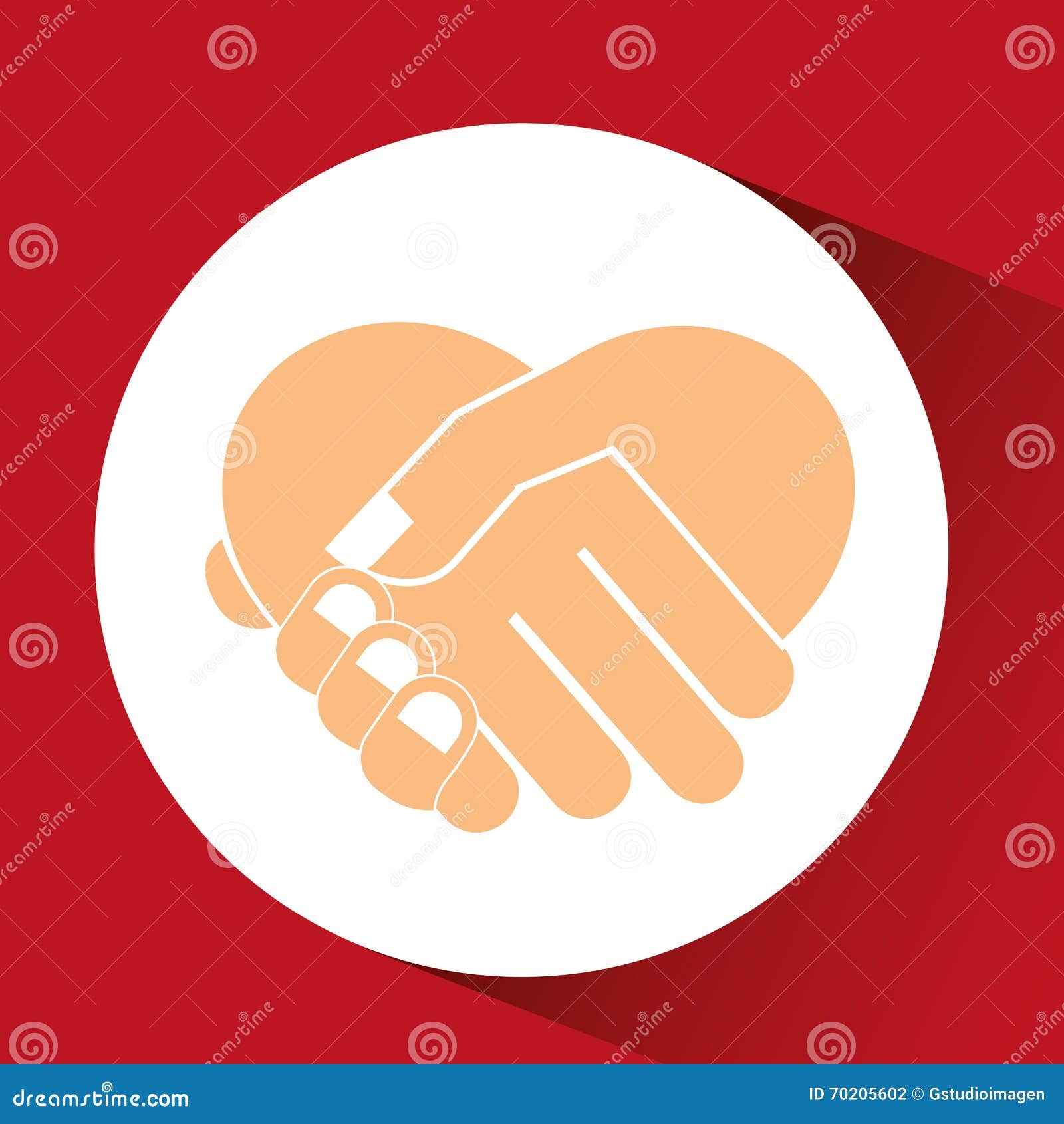 Hand shake design stock illustration. Illustration of handshake - 70205602