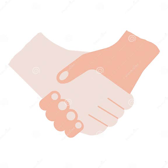 Hand shake element stock vector. Illustration of agree - 176389777