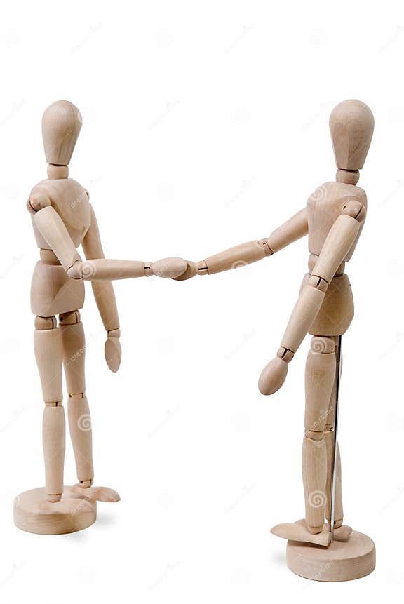 Hand Shake Figures stock image. Image of gesturing, greeting - 2811285