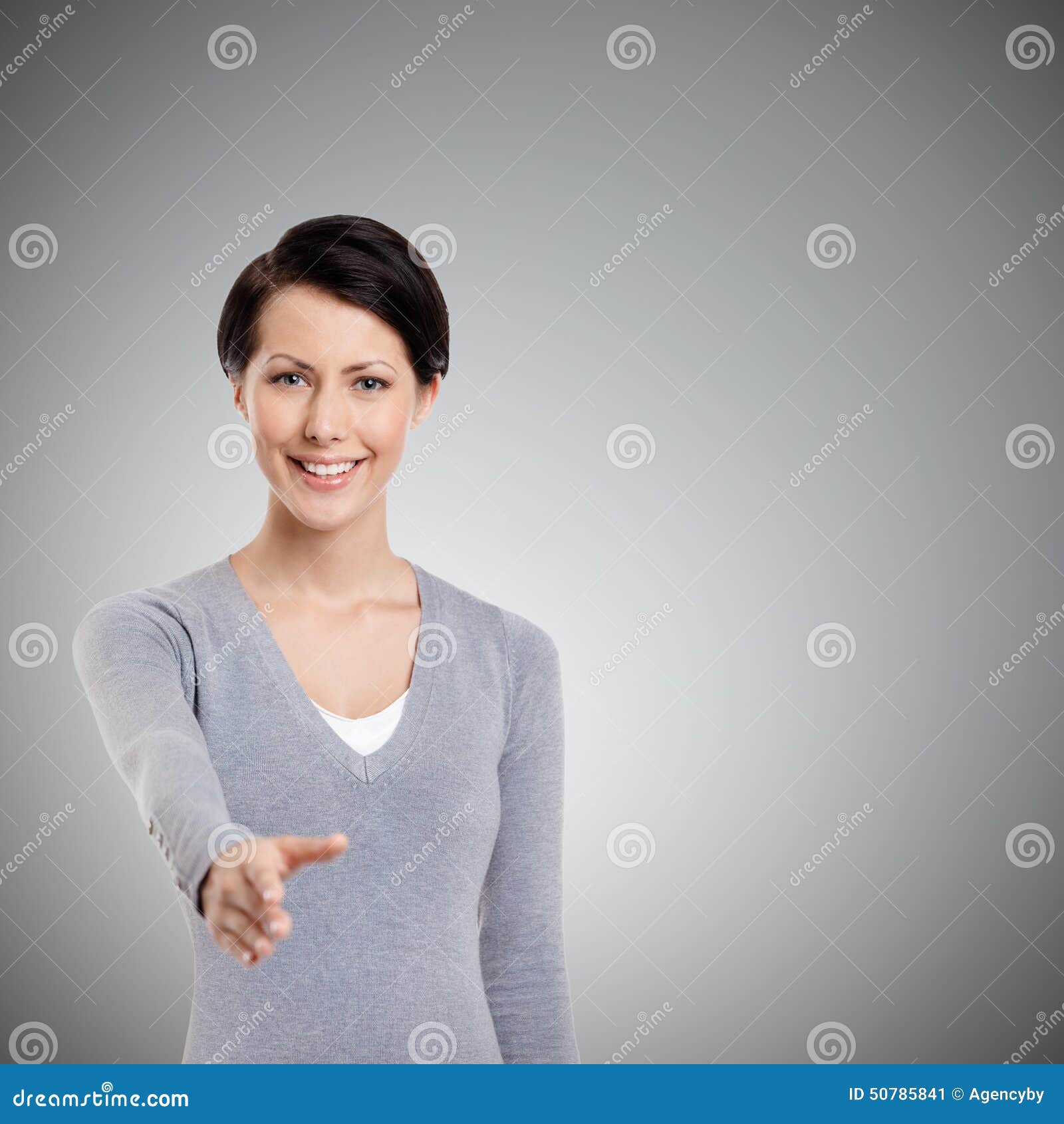 Hand shake gesture stock image. Image of brown, hair - 50785841