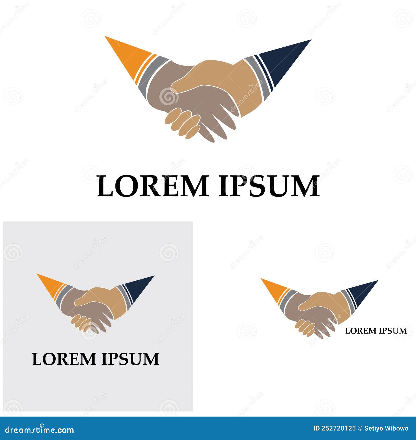Hand Shake Icon Vector Background Stock Vector - Illustration of icon ...