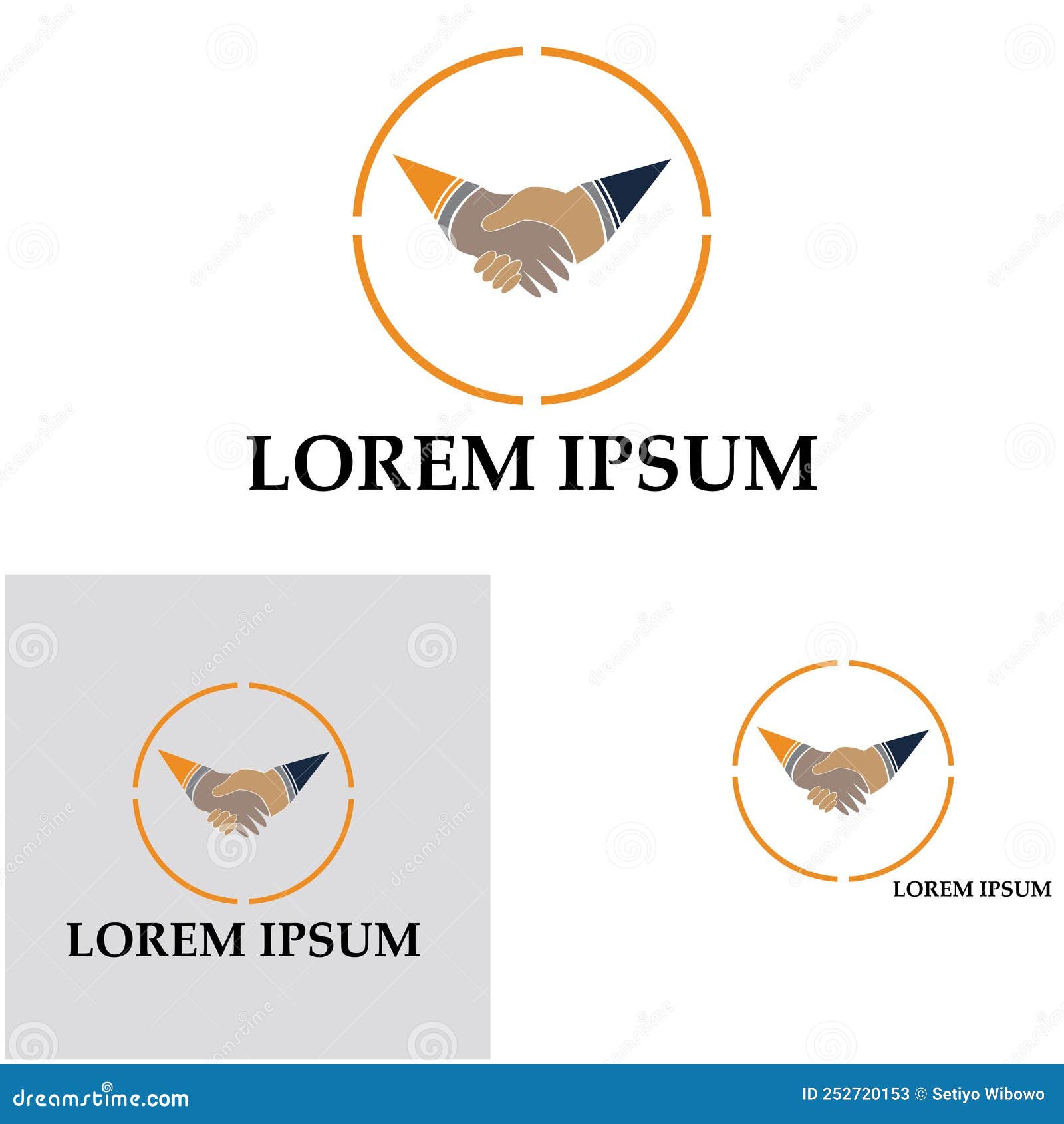 Hand Shake Icon Vector Background Stock Vector - Illustration of ...