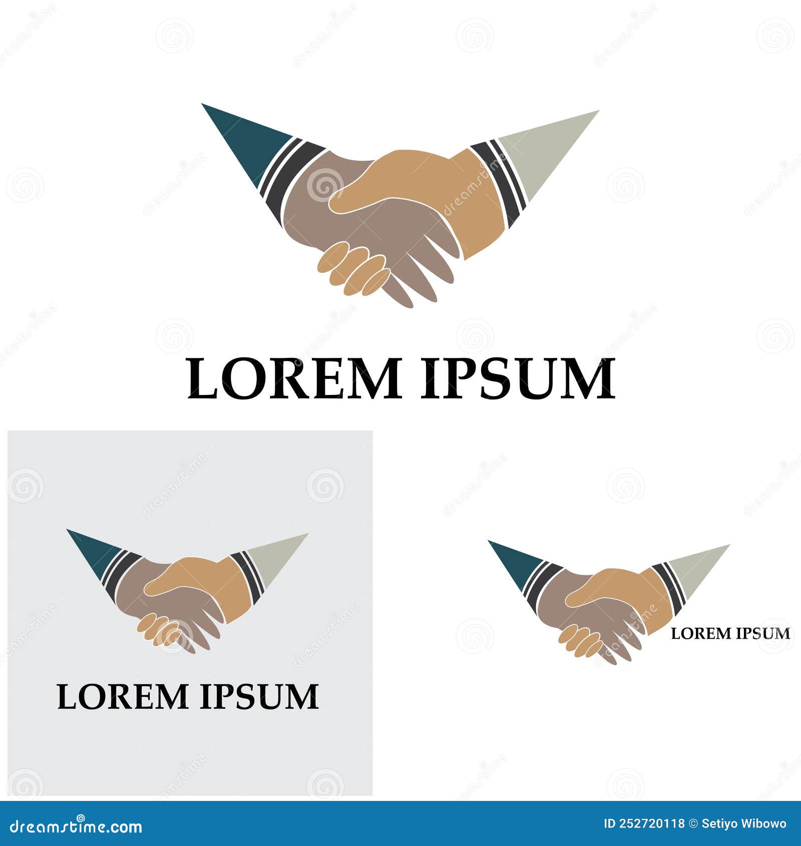 Hand Shake Icon Vector Background Stock Vector - Illustration of ...