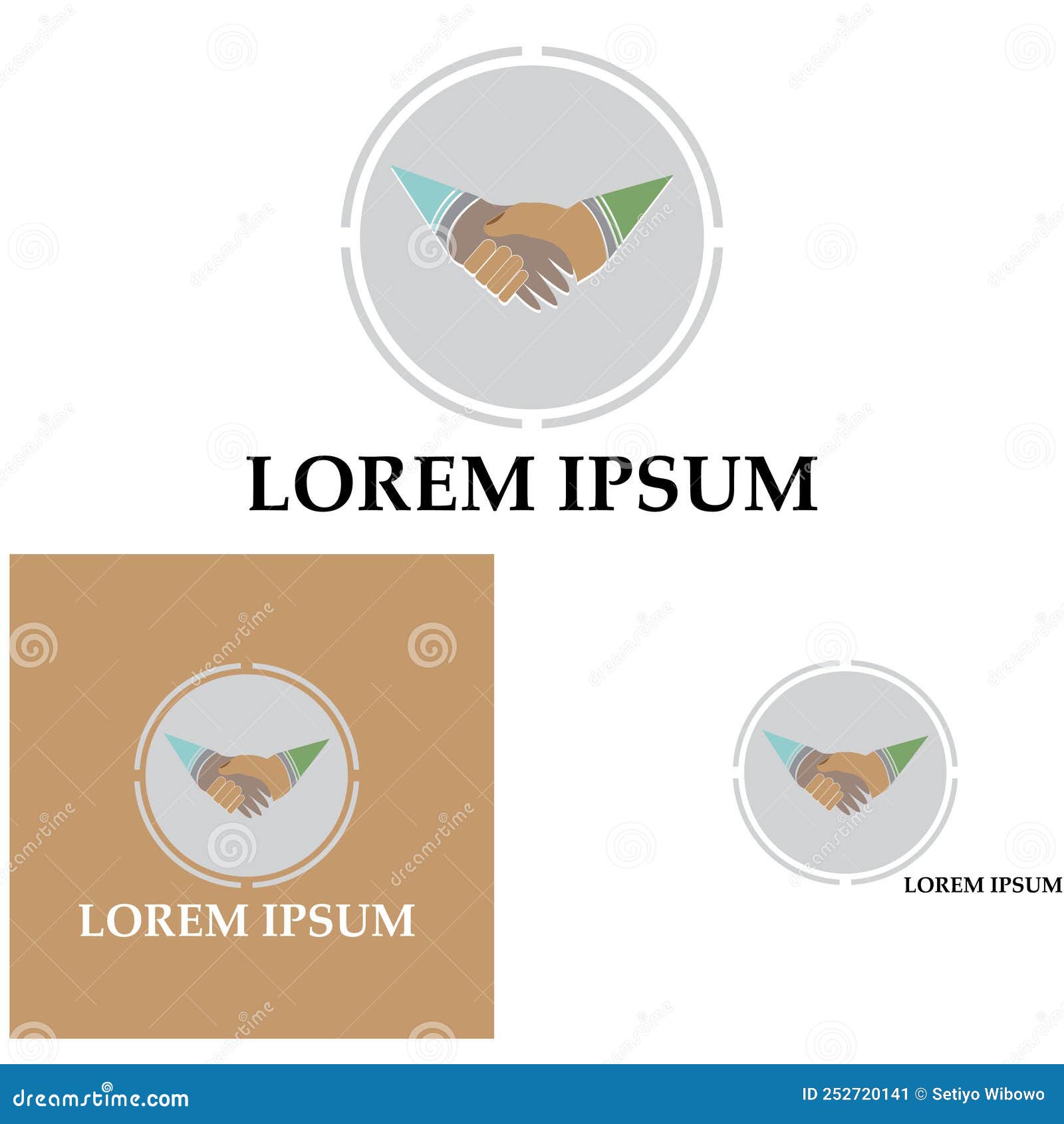 Hand Shake Icon Vector Background Stock Vector - Illustration of ...