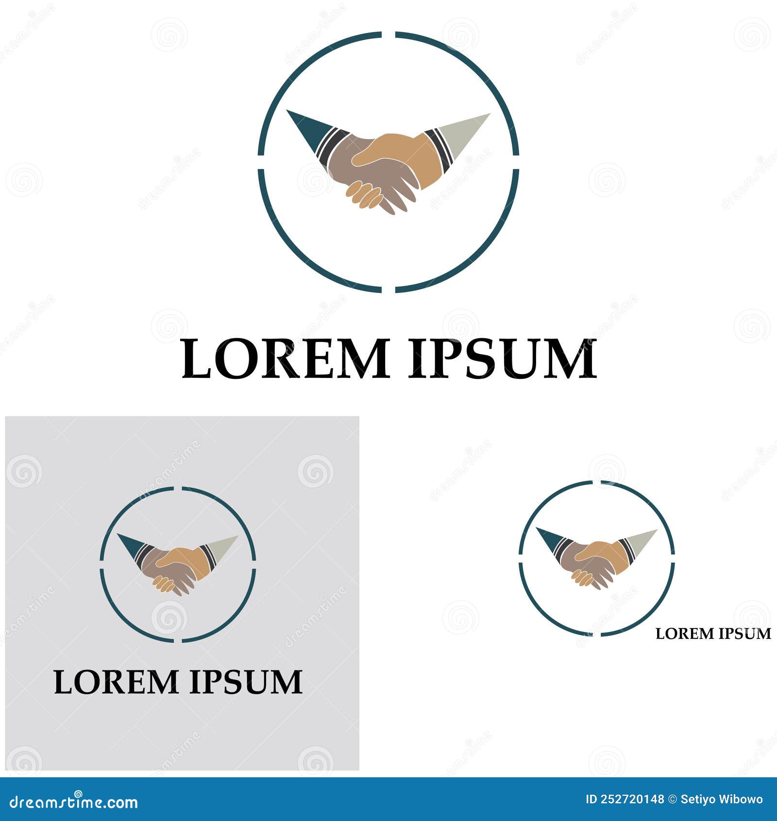 Hand Shake Icon Vector Background Stock Vector - Illustration of logo ...