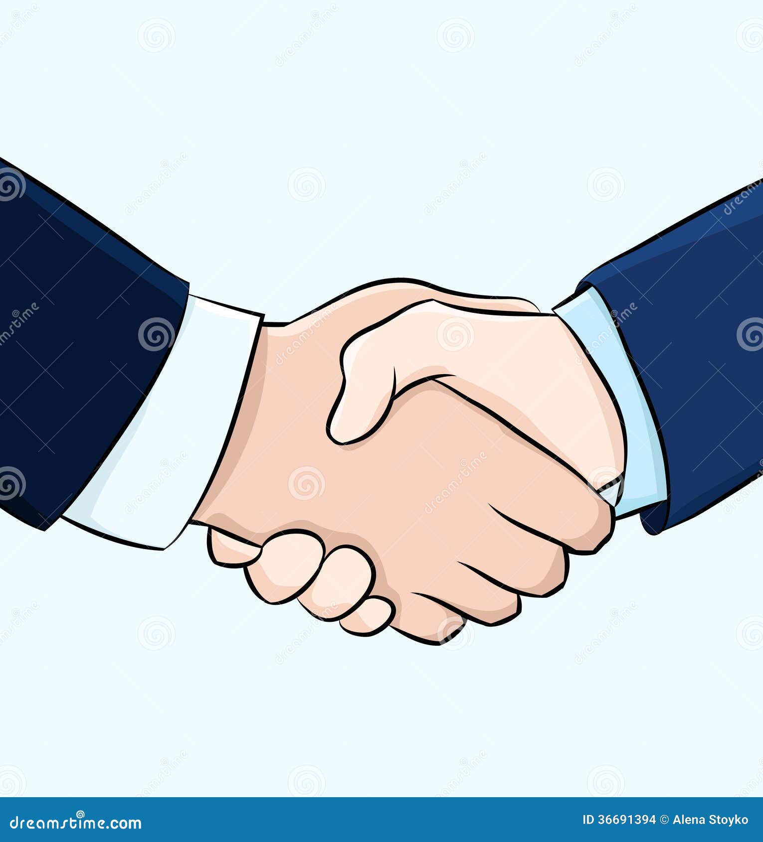 Hand shake illustration stock vector. Illustration of sign - 36691394