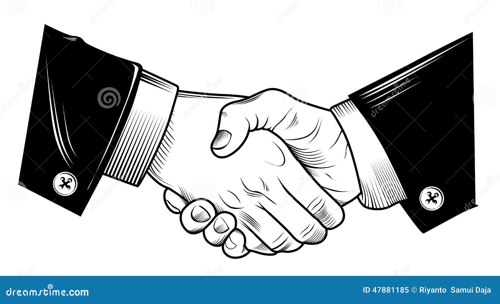 Hand Shake stock vector. Illustration of isolated, gorilla - 47881185