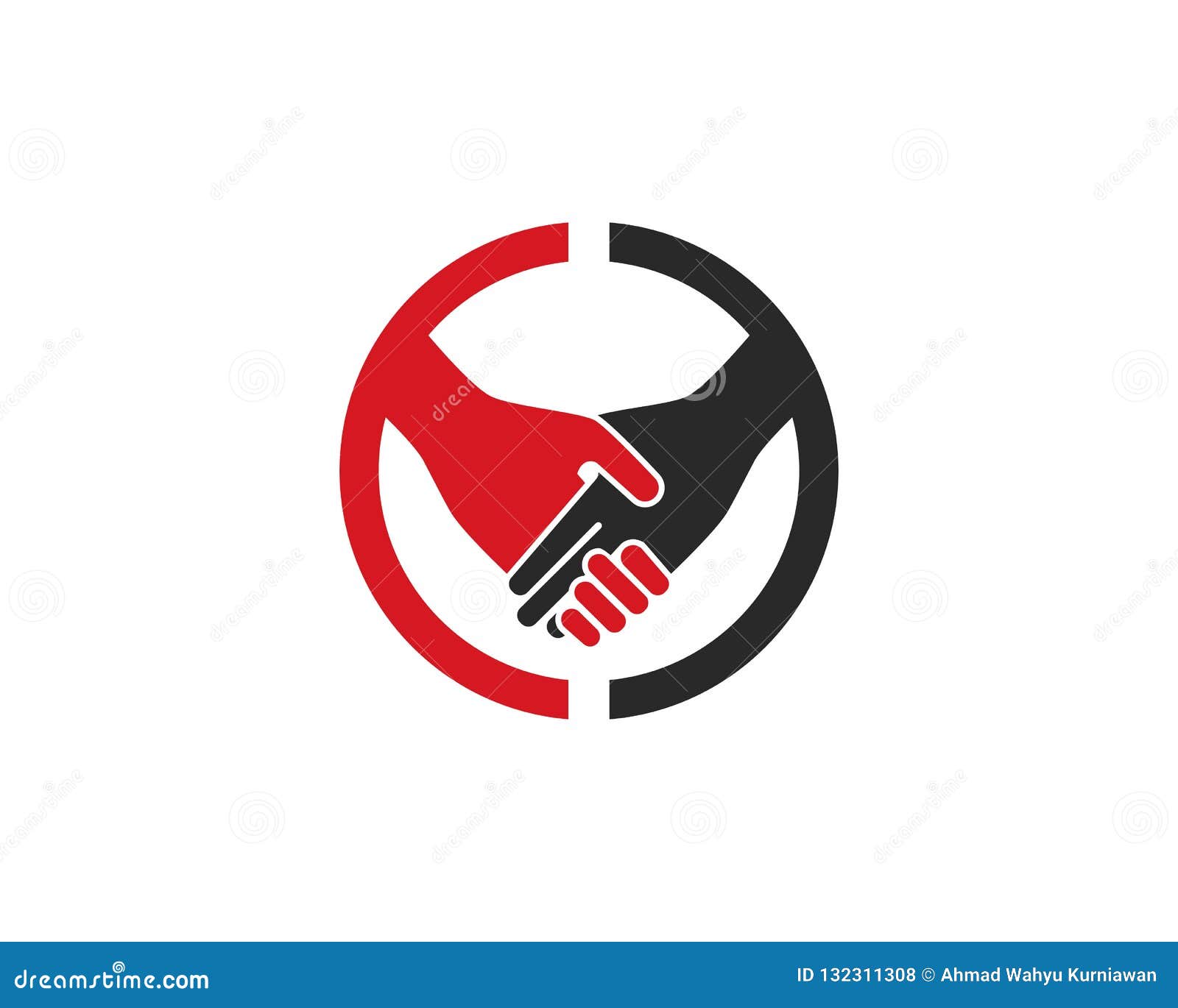 Hand Shake logo stock vector. Illustration of business - 132311308