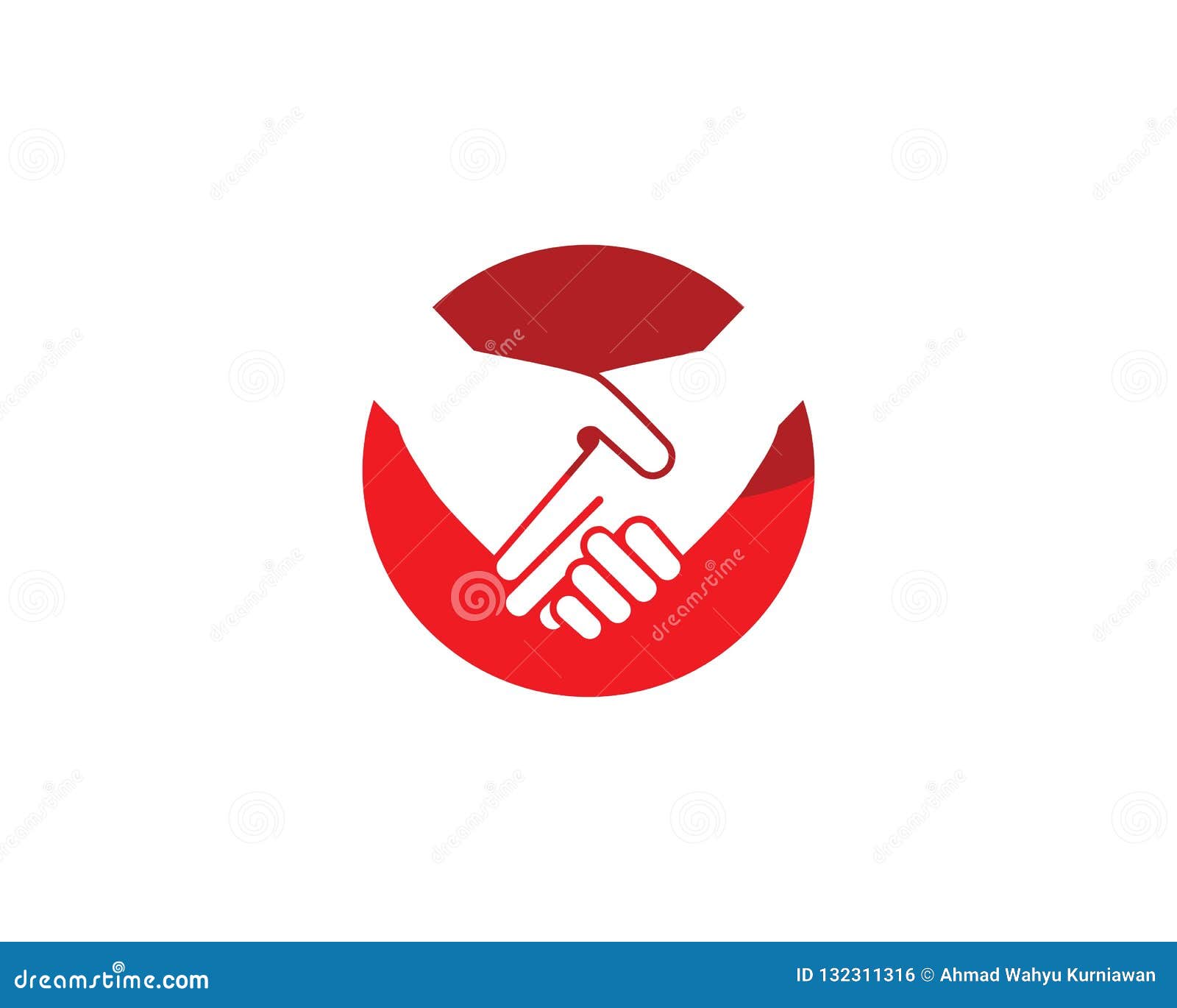 Hand Shake logo stock vector. Illustration of creative - 132311316
