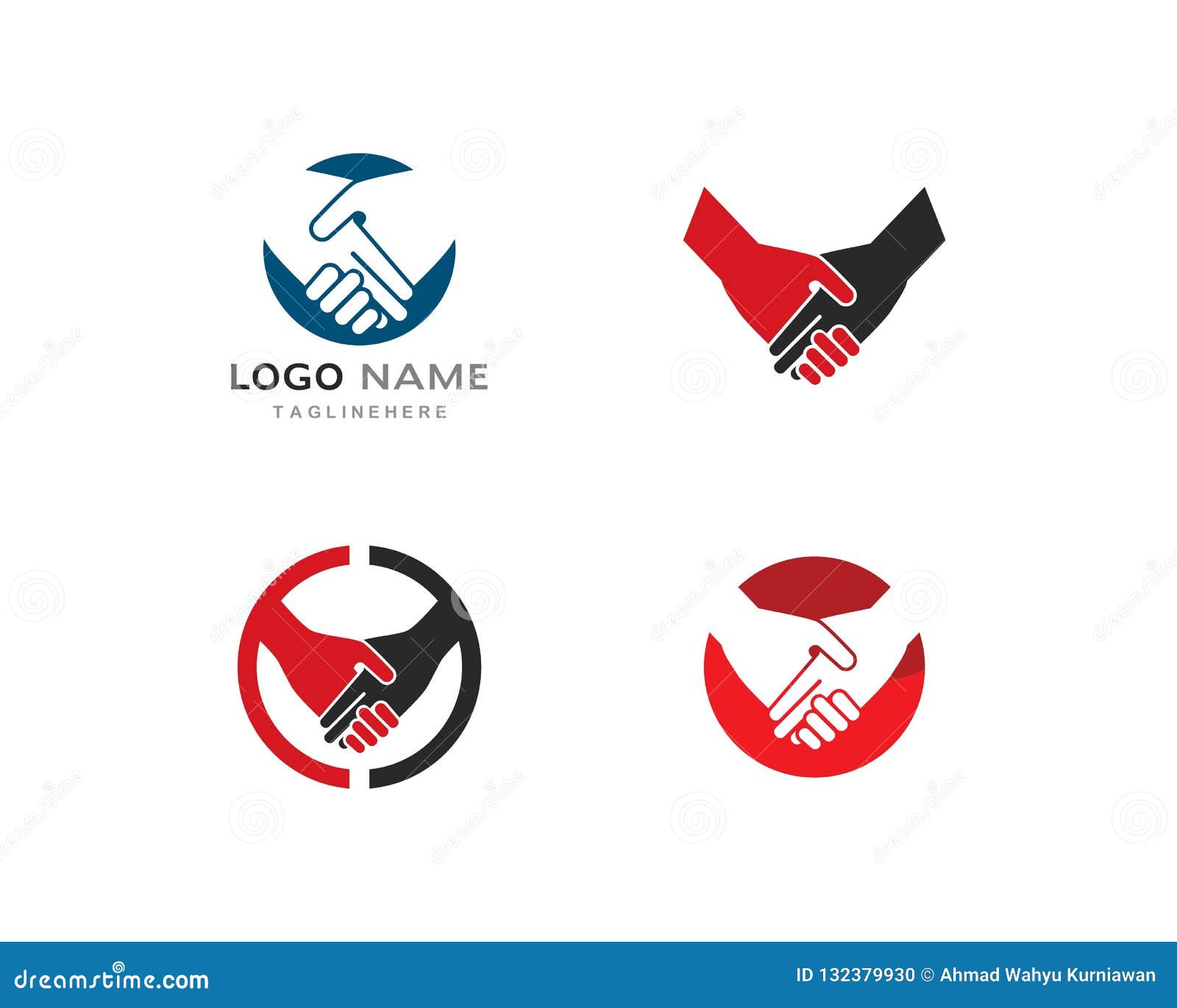 Hand Shake logo stock vector. Illustration of concept - 132379930