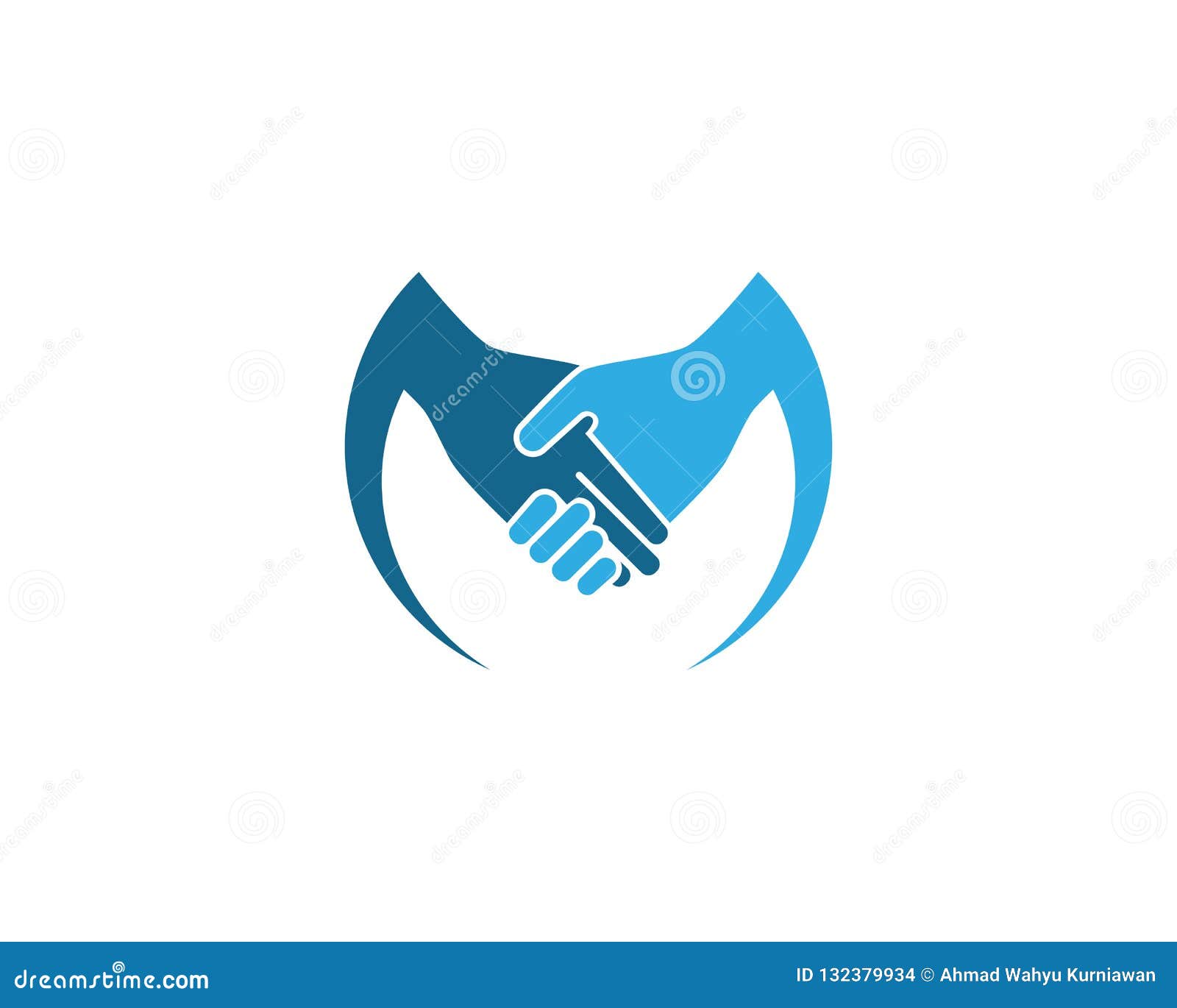 Hand Shake logo stock vector. Illustration of contract - 132379934