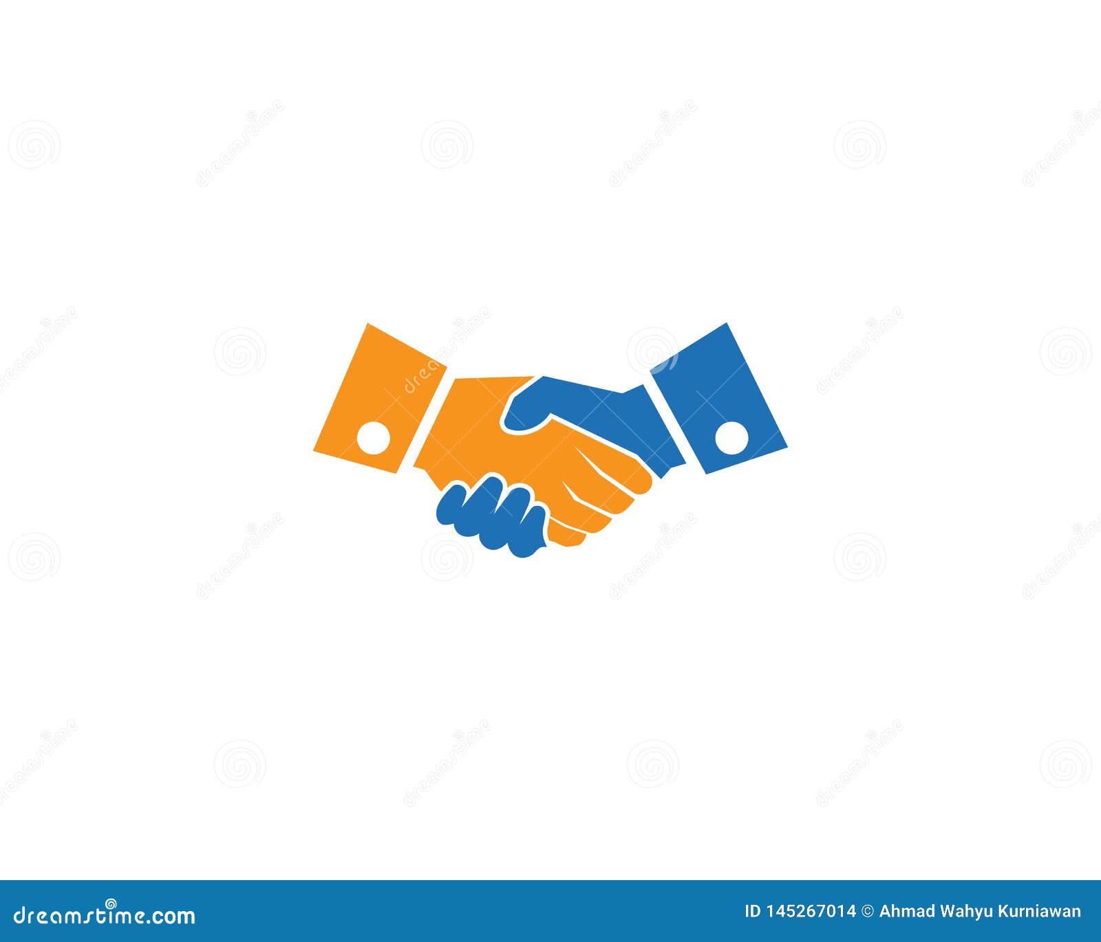 Hand Shake logo stock vector. Illustration of partner - 145267014