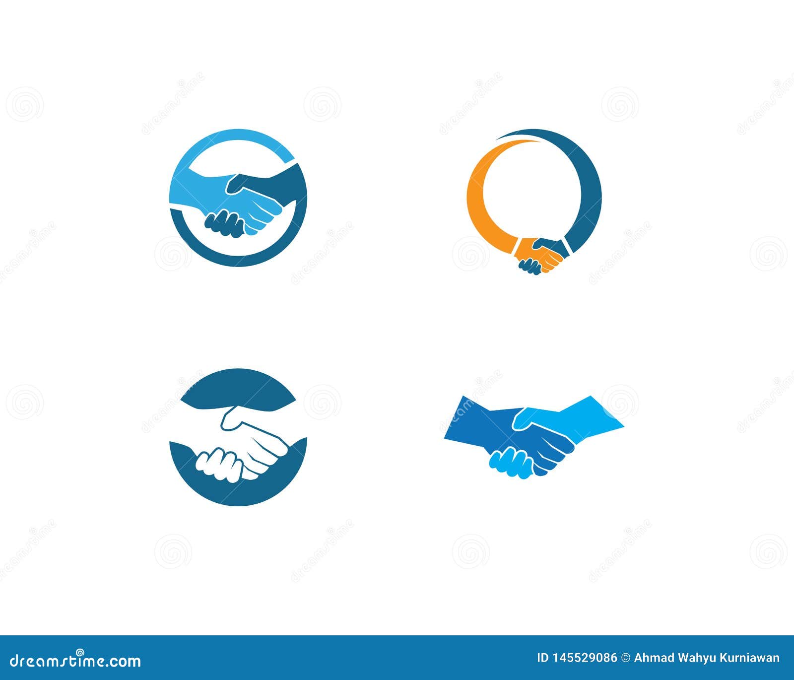 Hand Shake logo stock vector. Illustration of corporate - 145529086