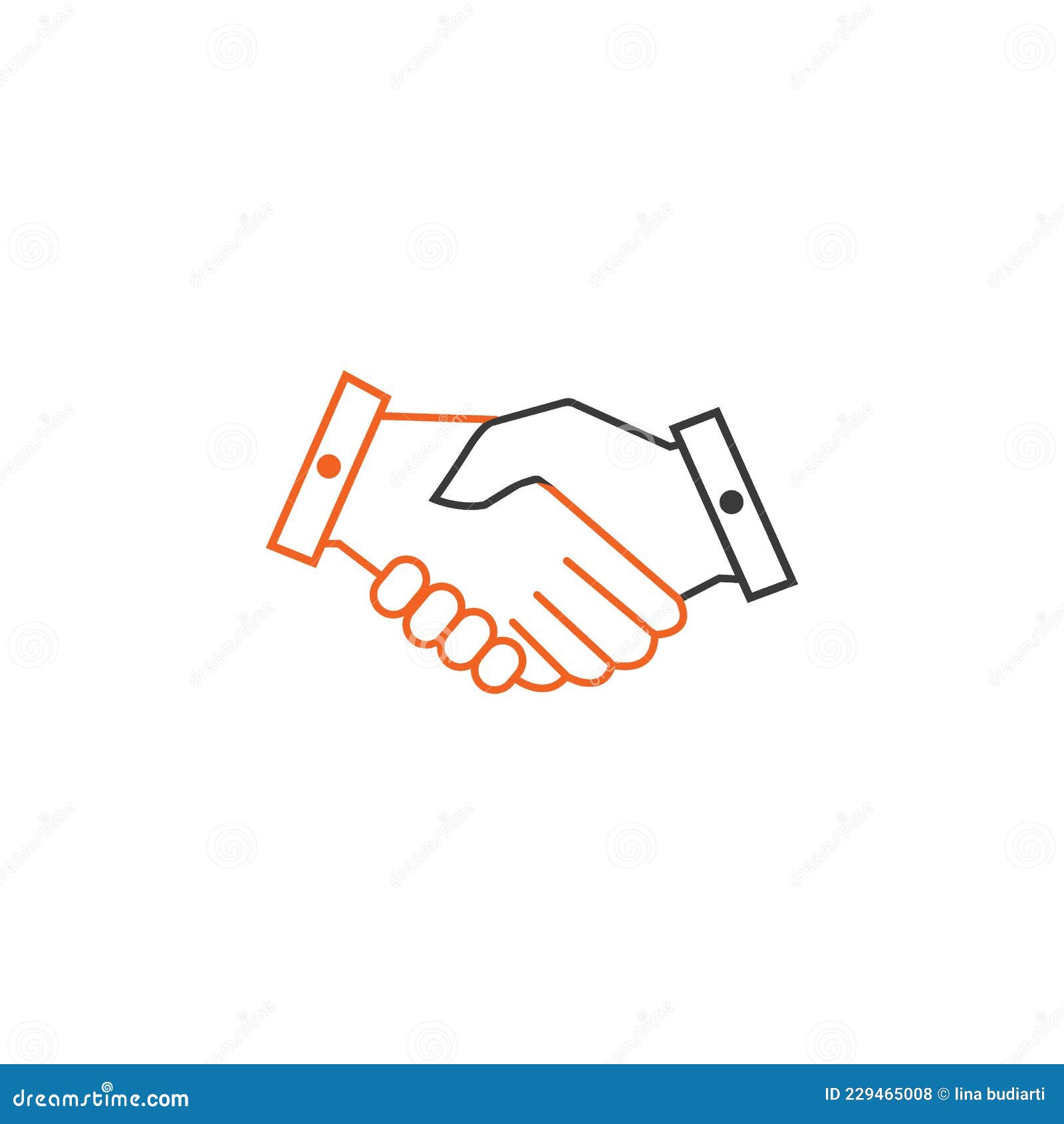 Hand shake logo stock vector. Illustration of deal, concept - 229465008