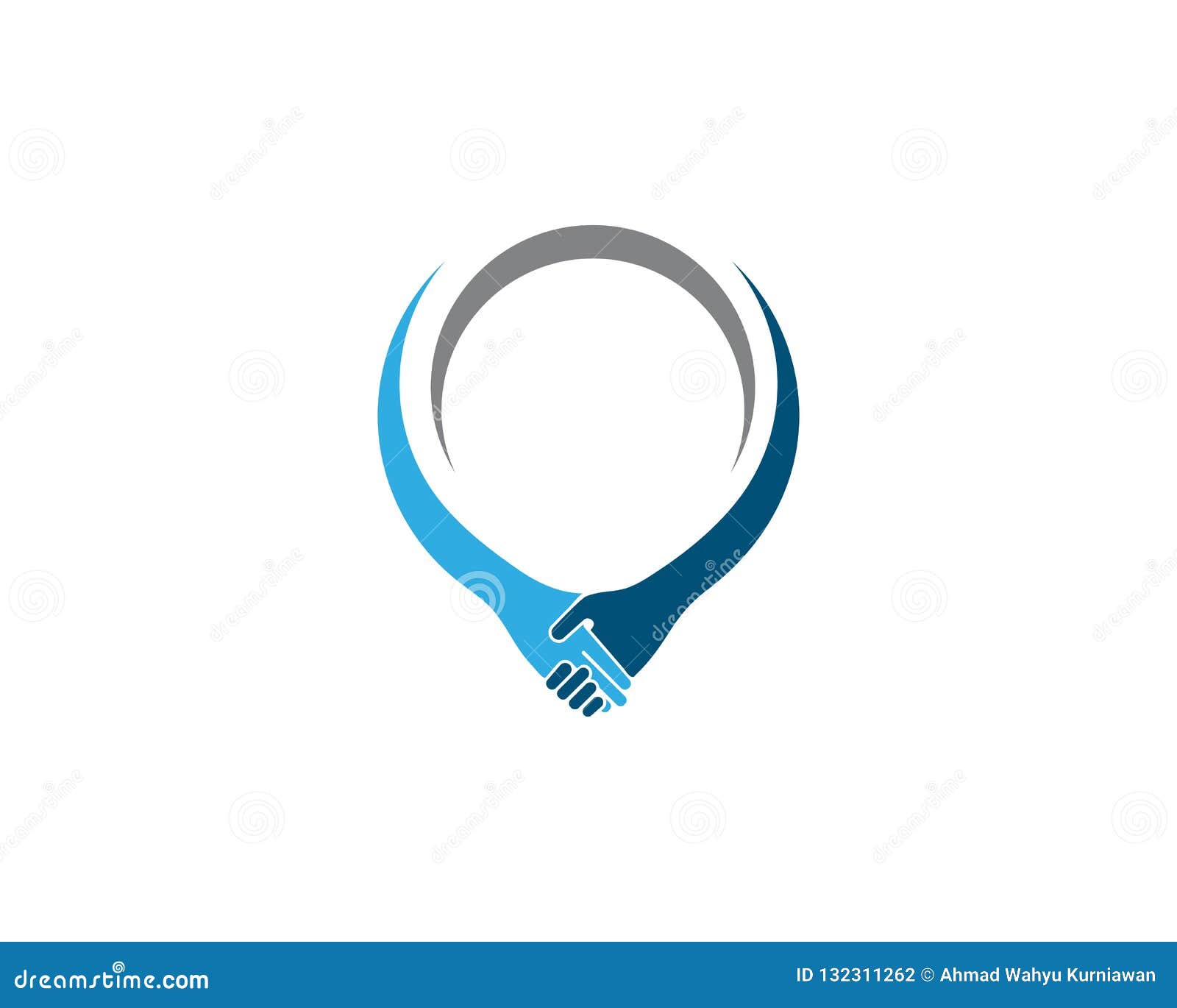 Hand Shake logo stock vector. Illustration of help, partner - 132311262