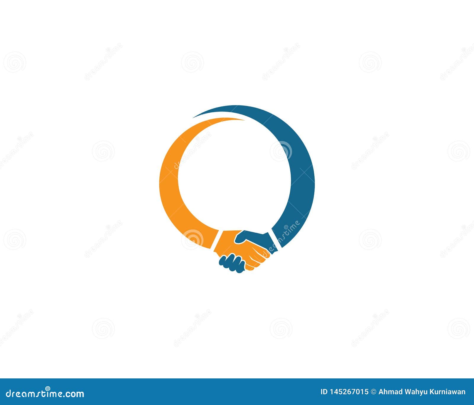 Hand Shake logo stock vector. Illustration of agreement - 145267015
