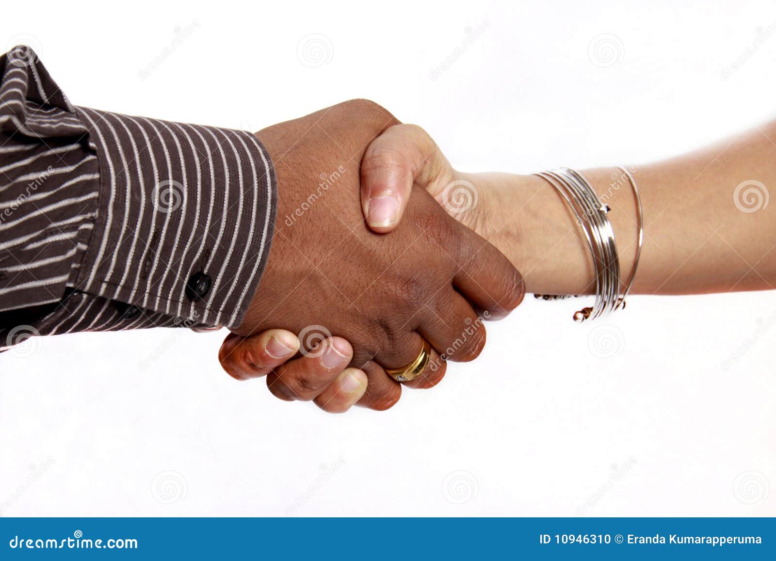 Hand Shake Male And Female Stock Photo - Image: 10946310