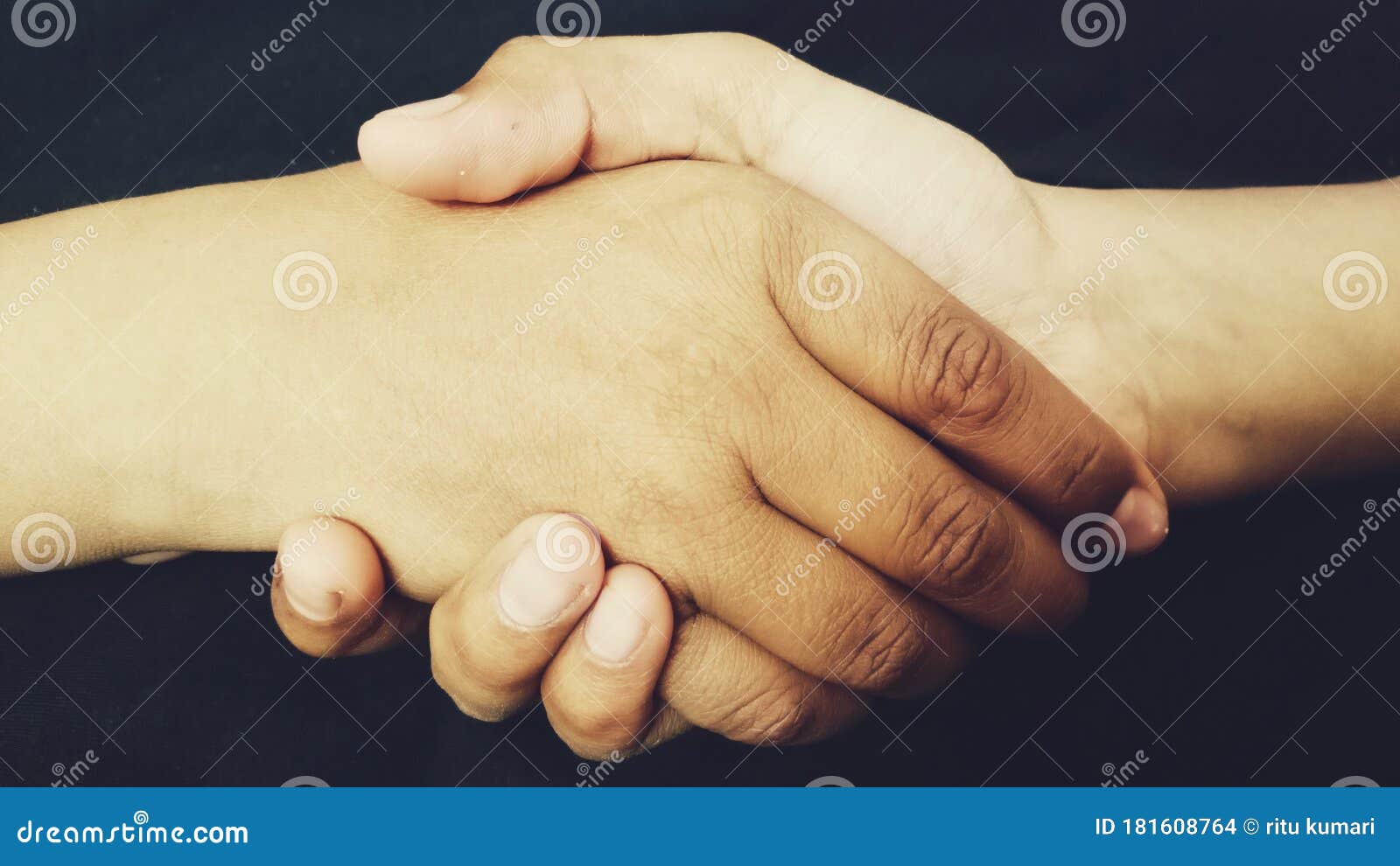 A hand shake showing unity stock photo. Image of skin - 181608764