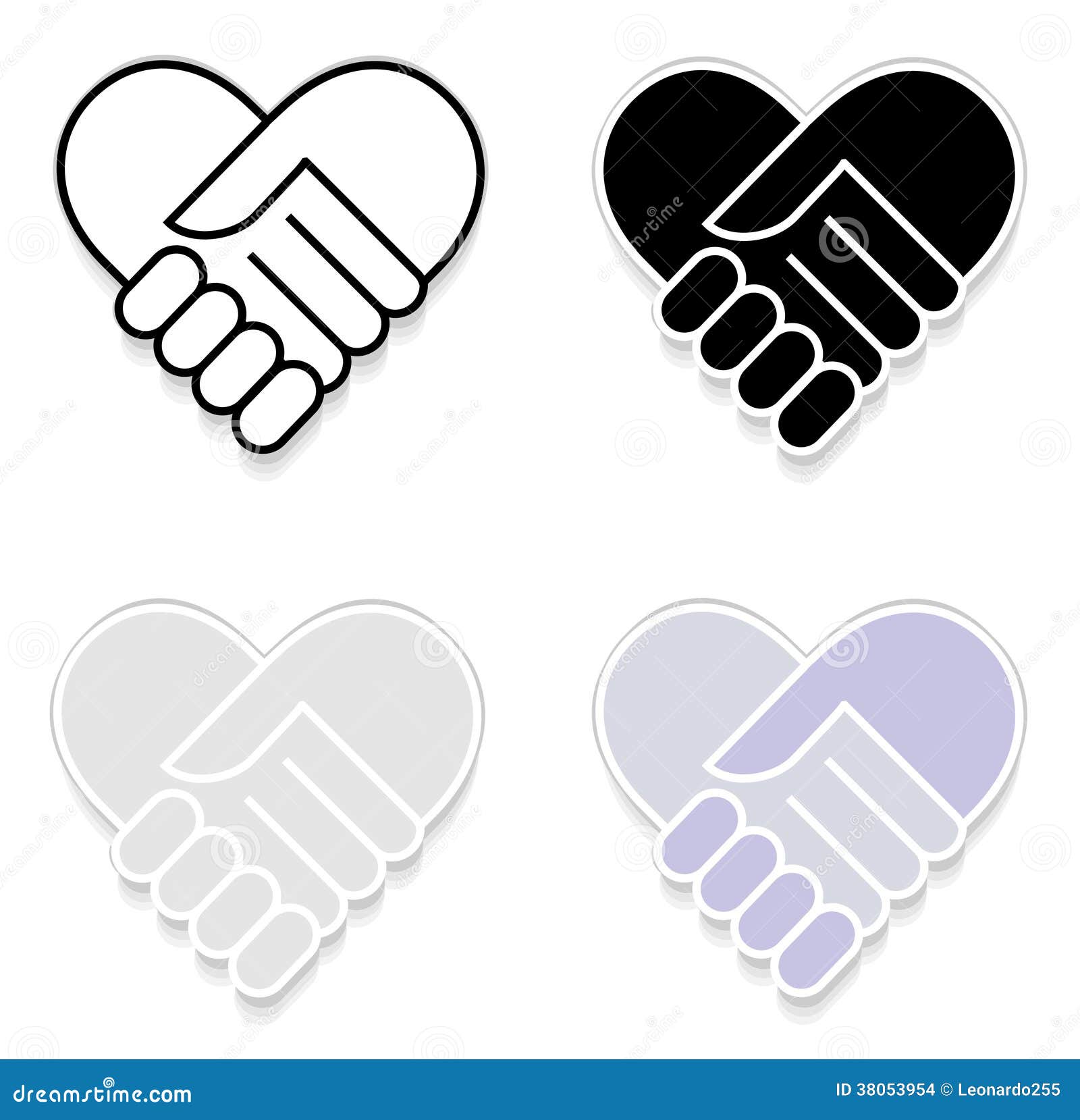 Hand shake sticker stock vector. Illustration of partnership - 38053954