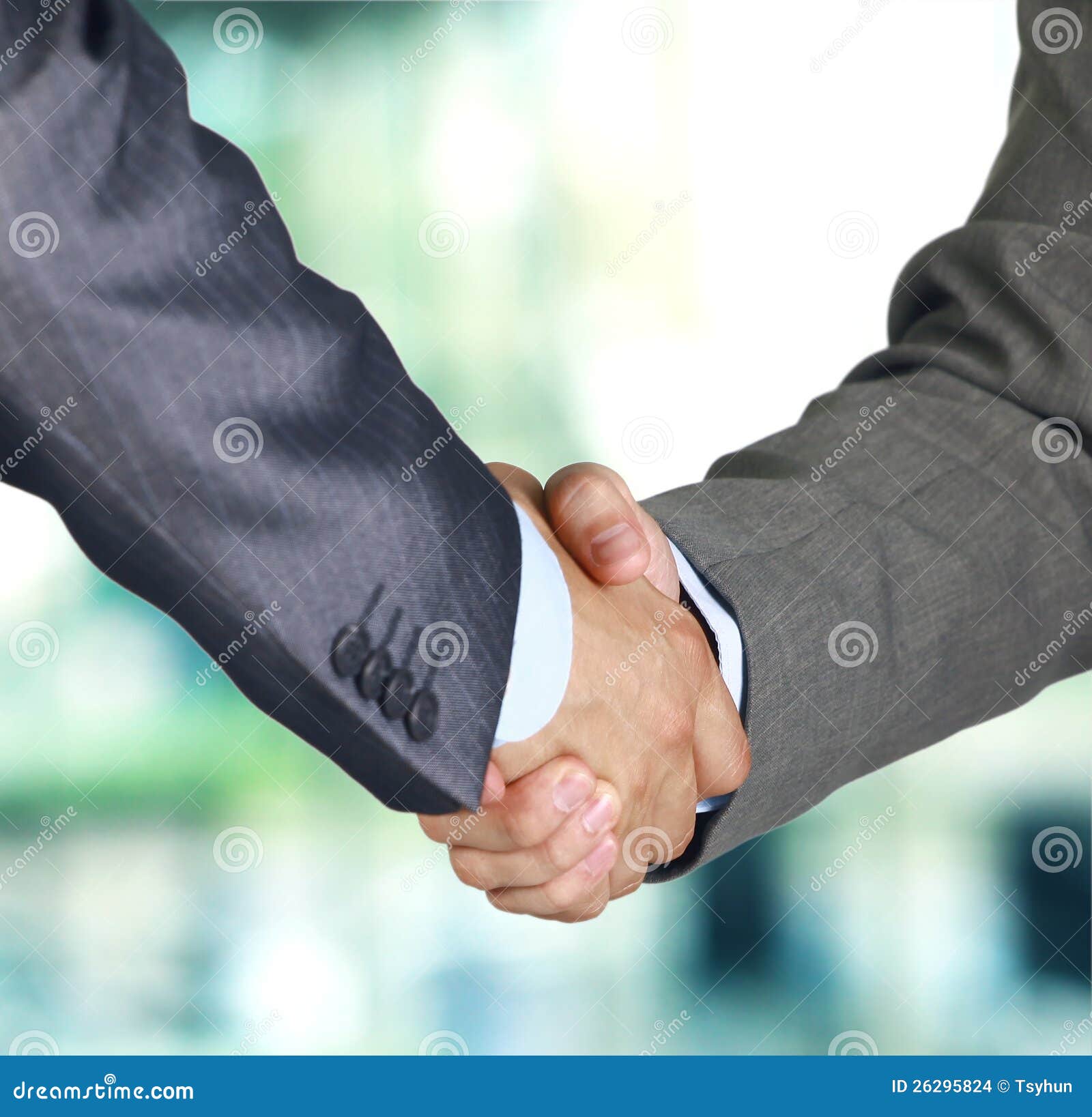 Hand Shake between Two Colleagues Stock Photo - Image of agreement ...